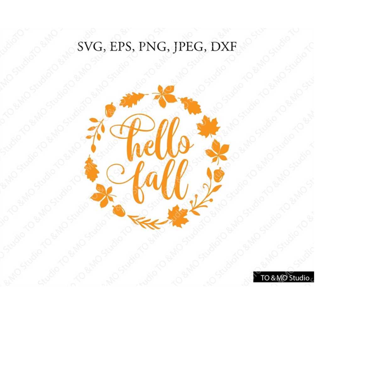 Hello Fall Svg, Fall Svg, Fall Wreath Svg, Fall Harvest SVG, | Inspire ...