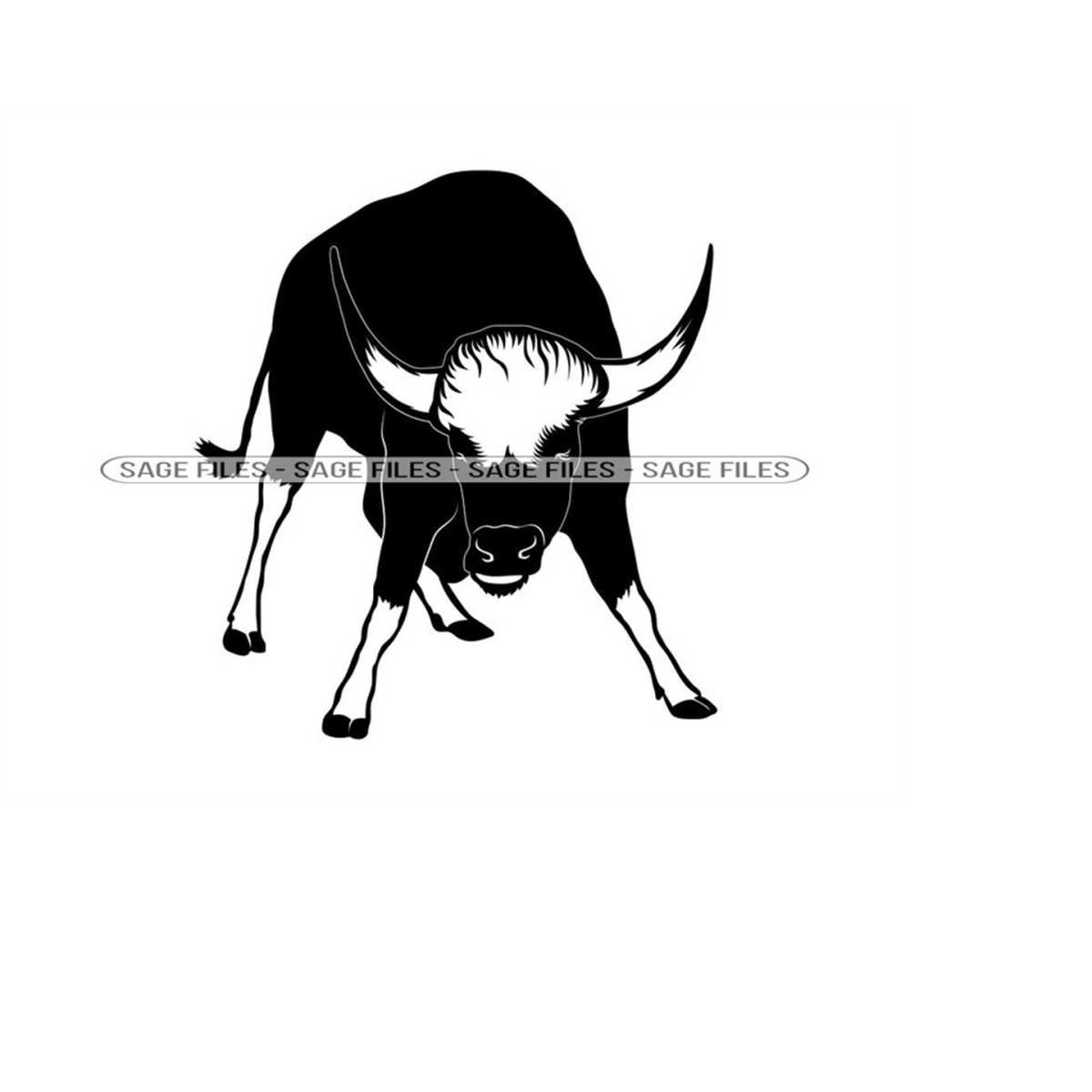 Angry Bull SVG, Bull Svg, Ox Svg, Cattle Svg, Bull Clipart, - Inspire ...
