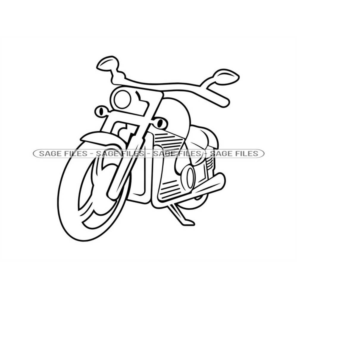 Motorcycle Outline 22 SVG, Motorcycle SVG, Motor Bike Svg, M - Inspire ...