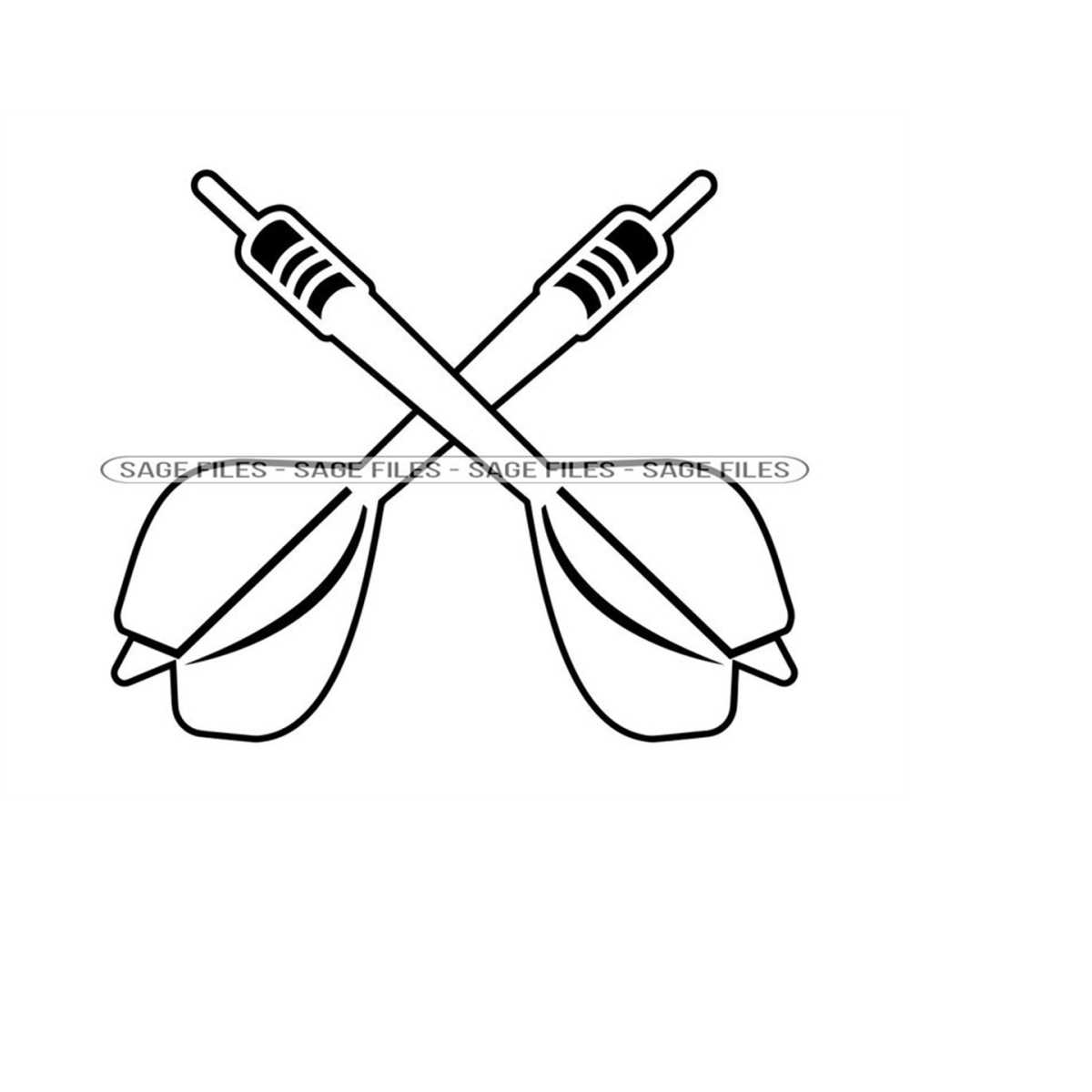 Darts Logo Outline SVG, Darts Svg, Dart Svg, Darts Clipart, - Inspire ...