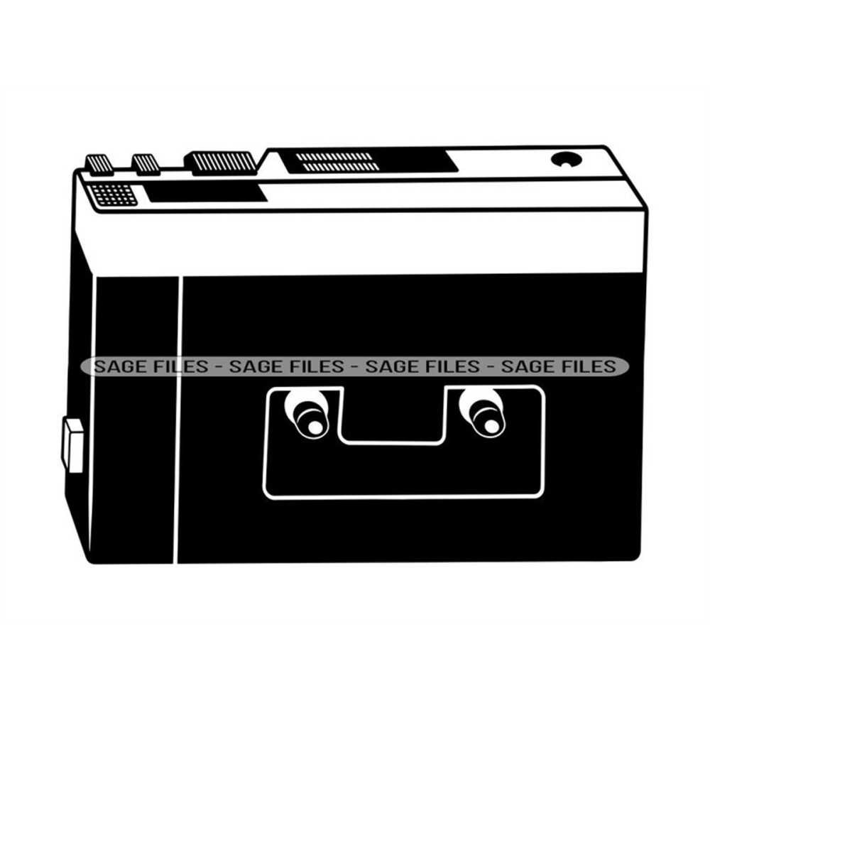Walkman 2 Svg, Compact Cassette SVG, Retro Music, Walkman Cl - Inspire ...