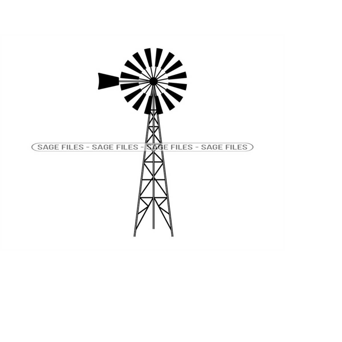 Farm Windmill SVG, Farm Svg, Farm Windmill Clipart, Farm Win - Inspire ...