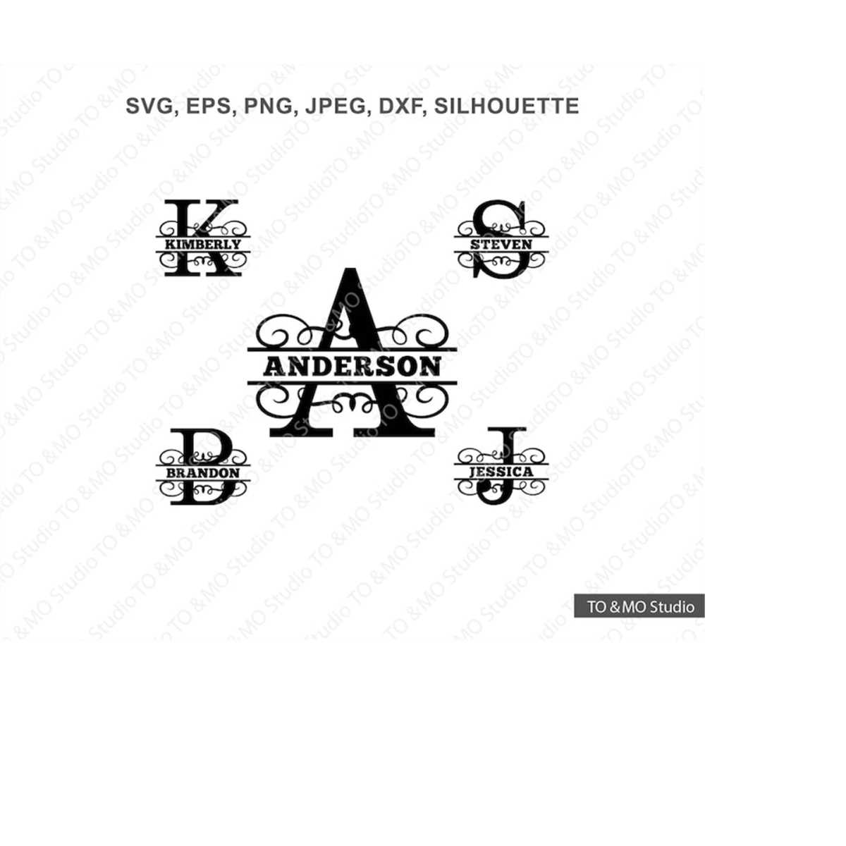 Monogram Svg, Monogram Alphabet Svg, Monogram Clipart, Flour - Inspire ...