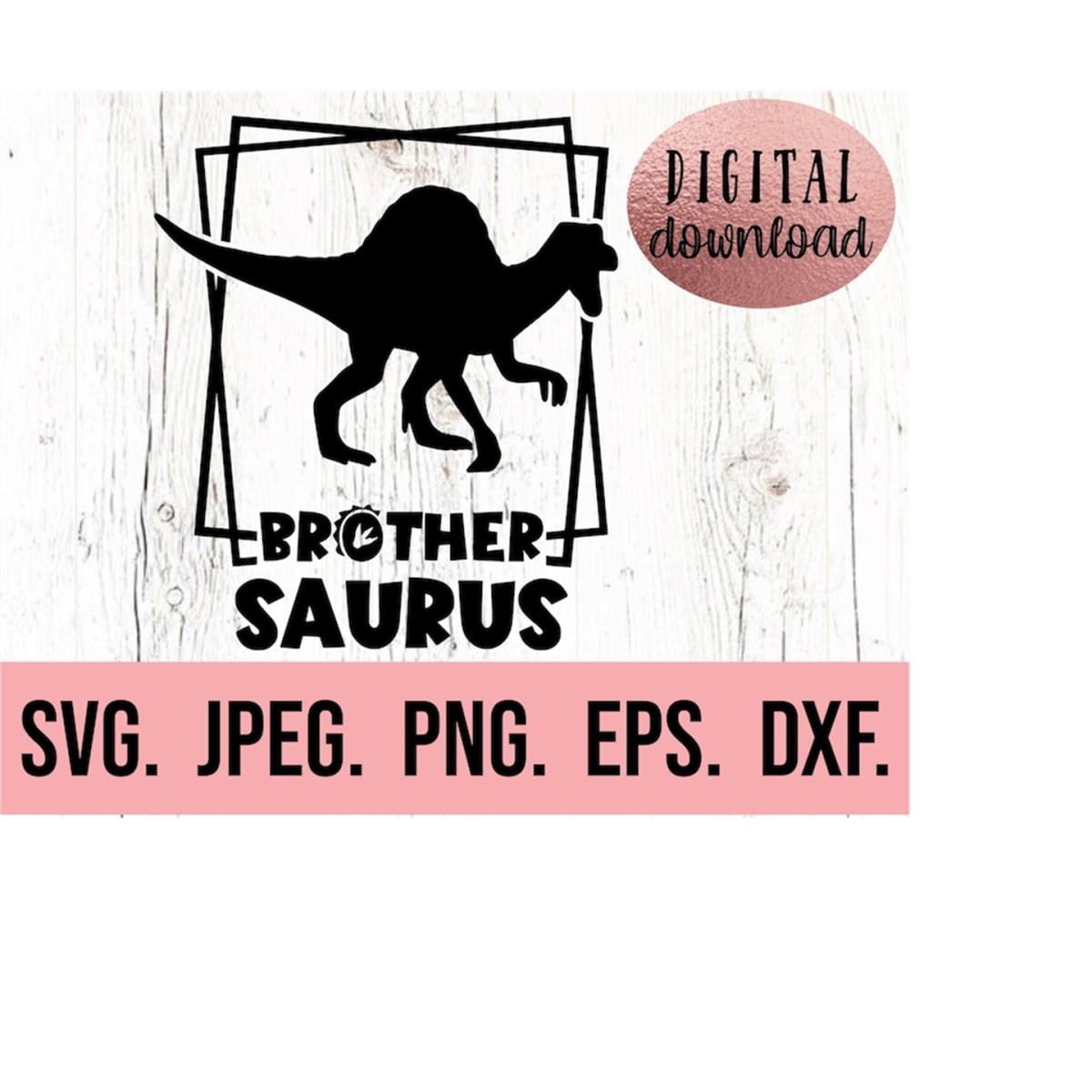 Brother Saurus Svg - T-Rex Big Brother - Dinosaur Birthday S | Inspire ...