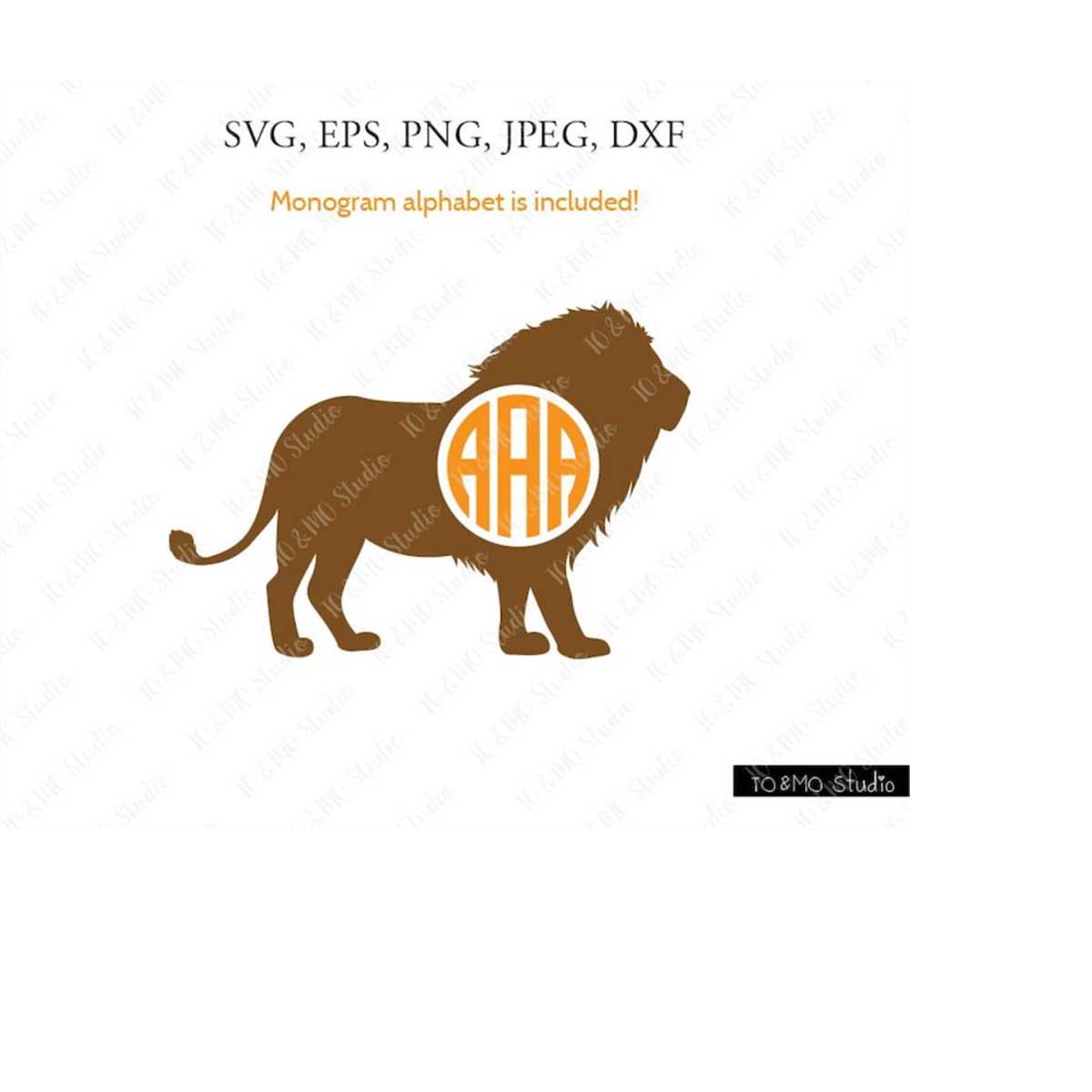 Lion Svg, Lion monogram Svg, Monogram Svg, Leo Svg, Animal C - Inspire ...