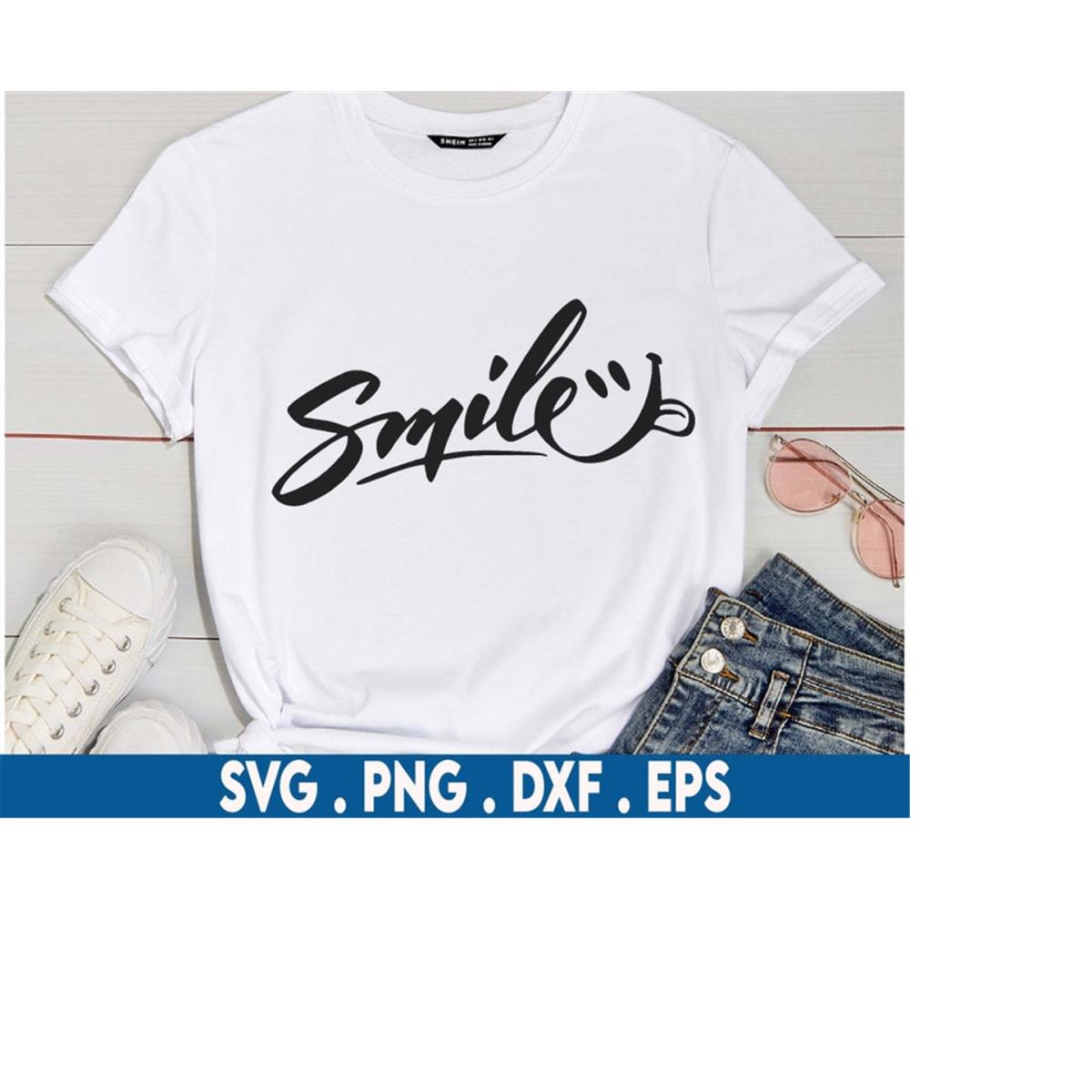 Smile Svg, Happiness Svg, Positive Svg, Self Love Svg, Motiv - Inspire ...