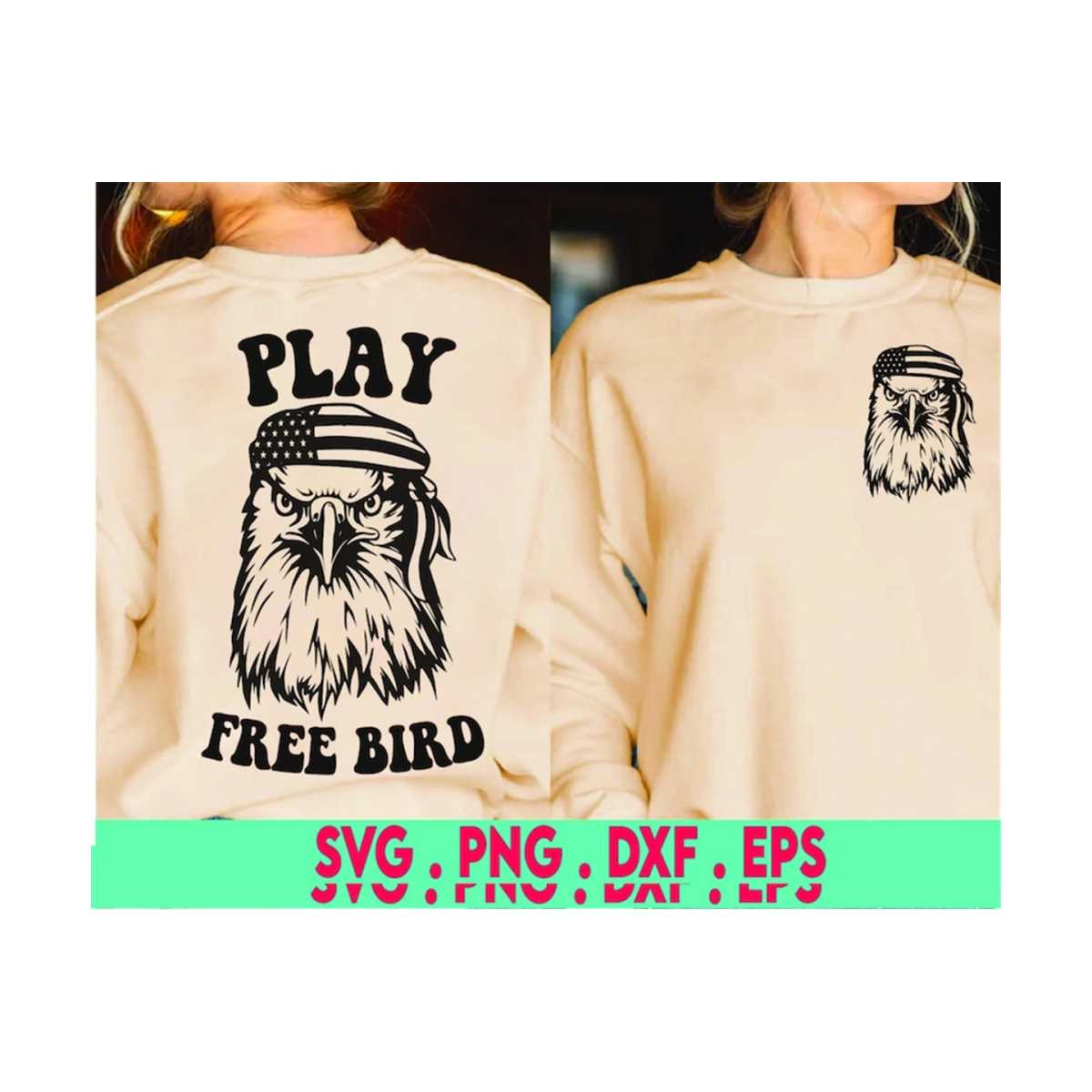 PLAY Free Bird Svg, free bird america svg, eagle svg, rock & | Inspire ...