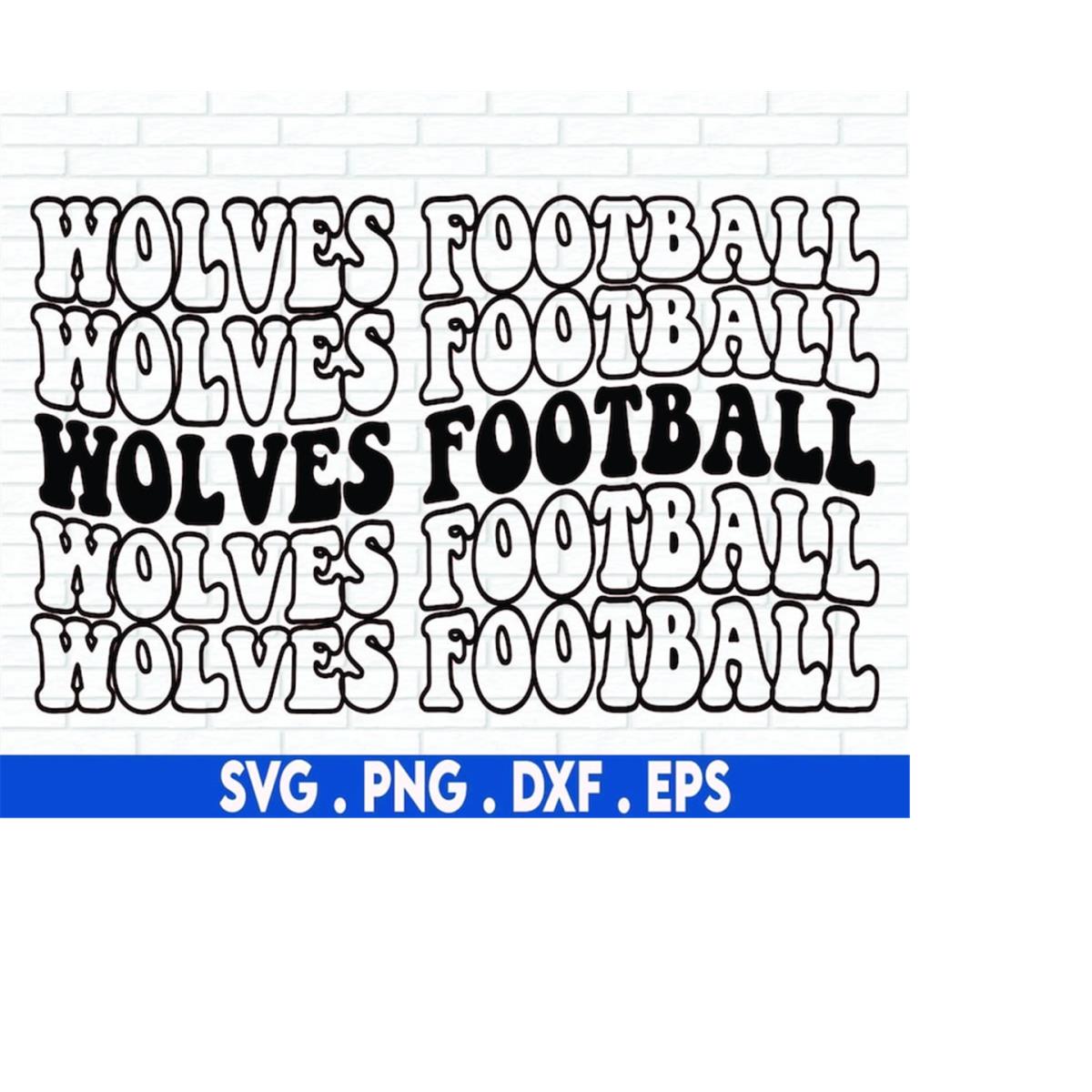 Wolves Football SVG file, Hand Lettered SVG, Cricut SVG, Sil | Inspire ...