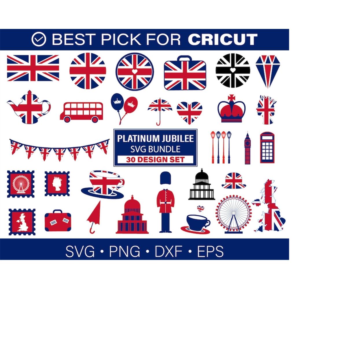 Platinum Jubilee svg bundle, queen svg, queens jubilee svg, | Inspire ...