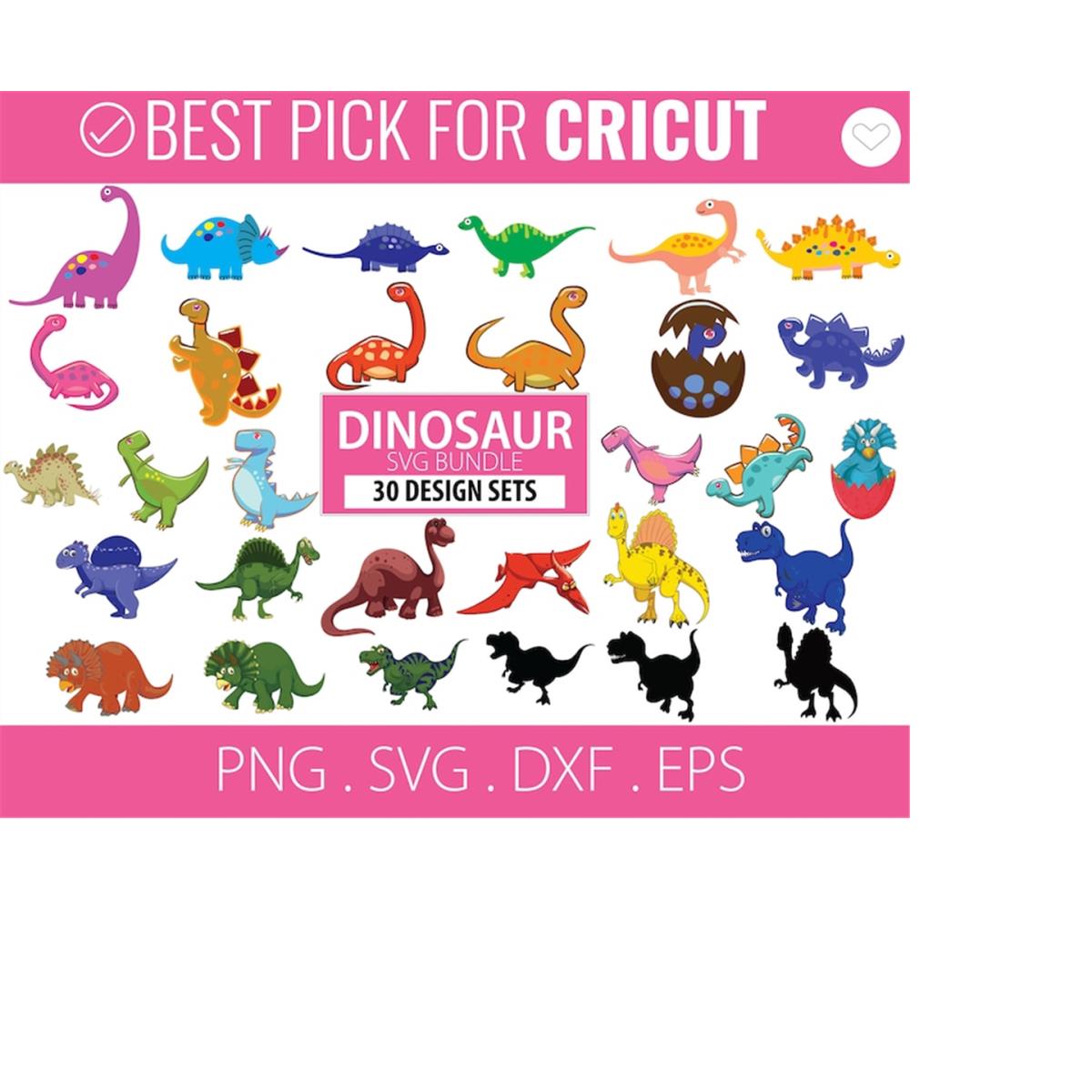 Dinosaur SVG Bundle, Dinosaur Vector, Dinosaurs Clipart, Bab | Inspire ...