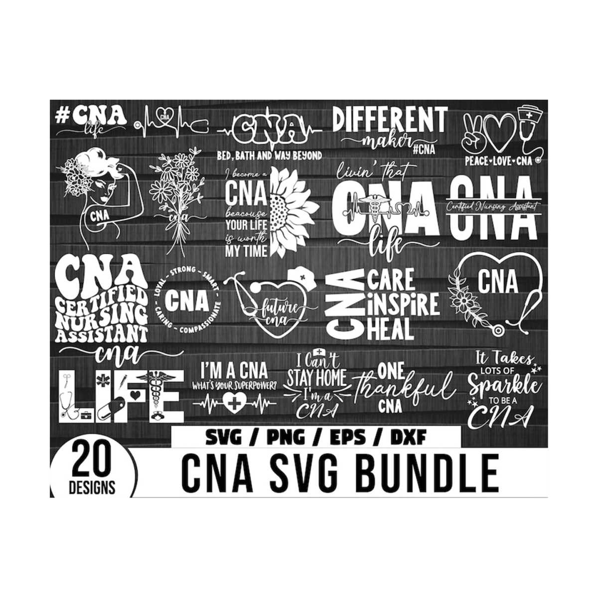 Cna Svg Bundle, Nurse Assistant Svg, CNA Life Svg, cna svg s | Inspire ...