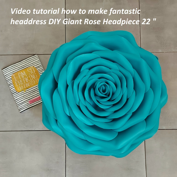 Diy Giant Rose Headpiece Video tutorial create derby hat, fl | Inspire ...