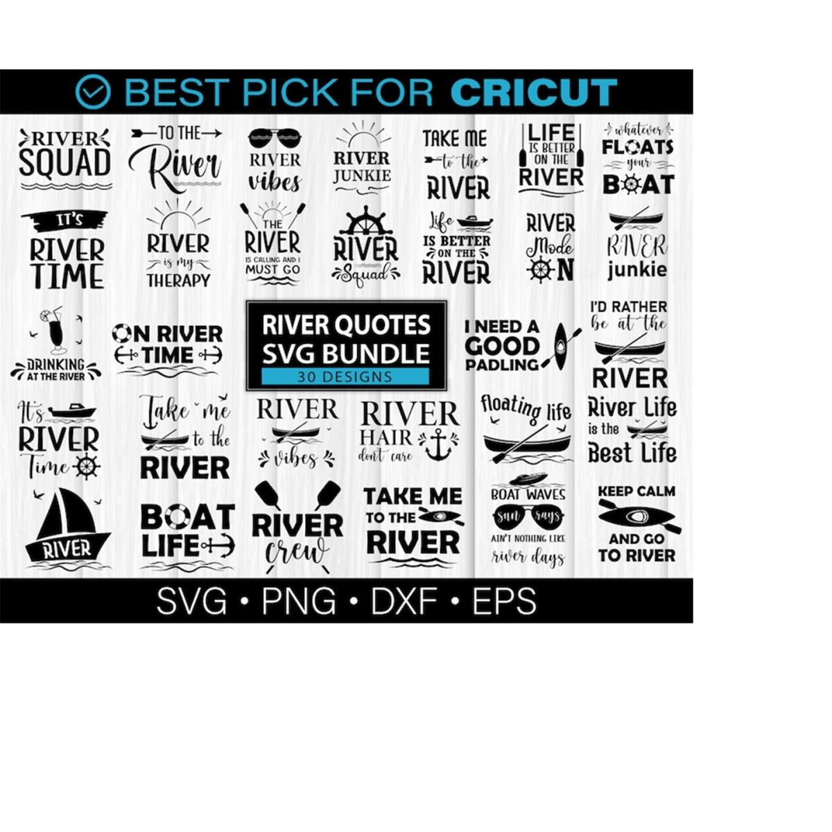 River SVG Bundle, River Life Svg, river junkie svg, fishing - Inspire ...