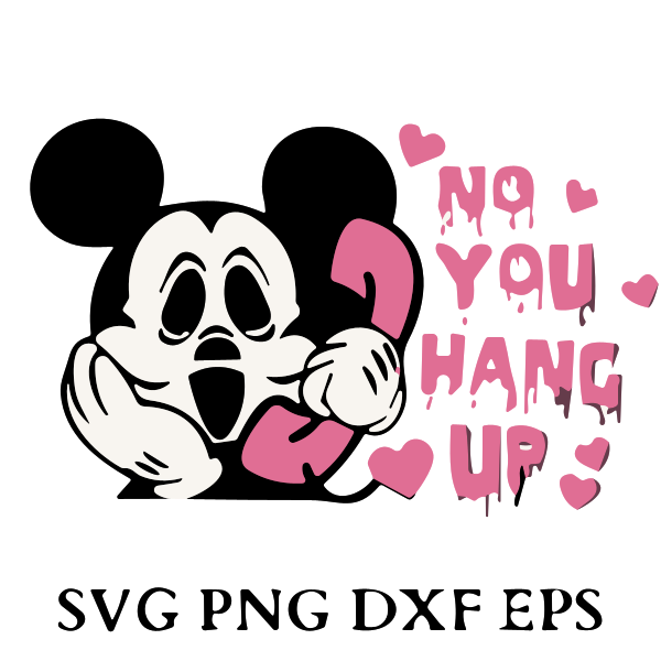 Mickey No You Hang Up SVG, Disney Mouse Ghostface Halloween | Inspire ...