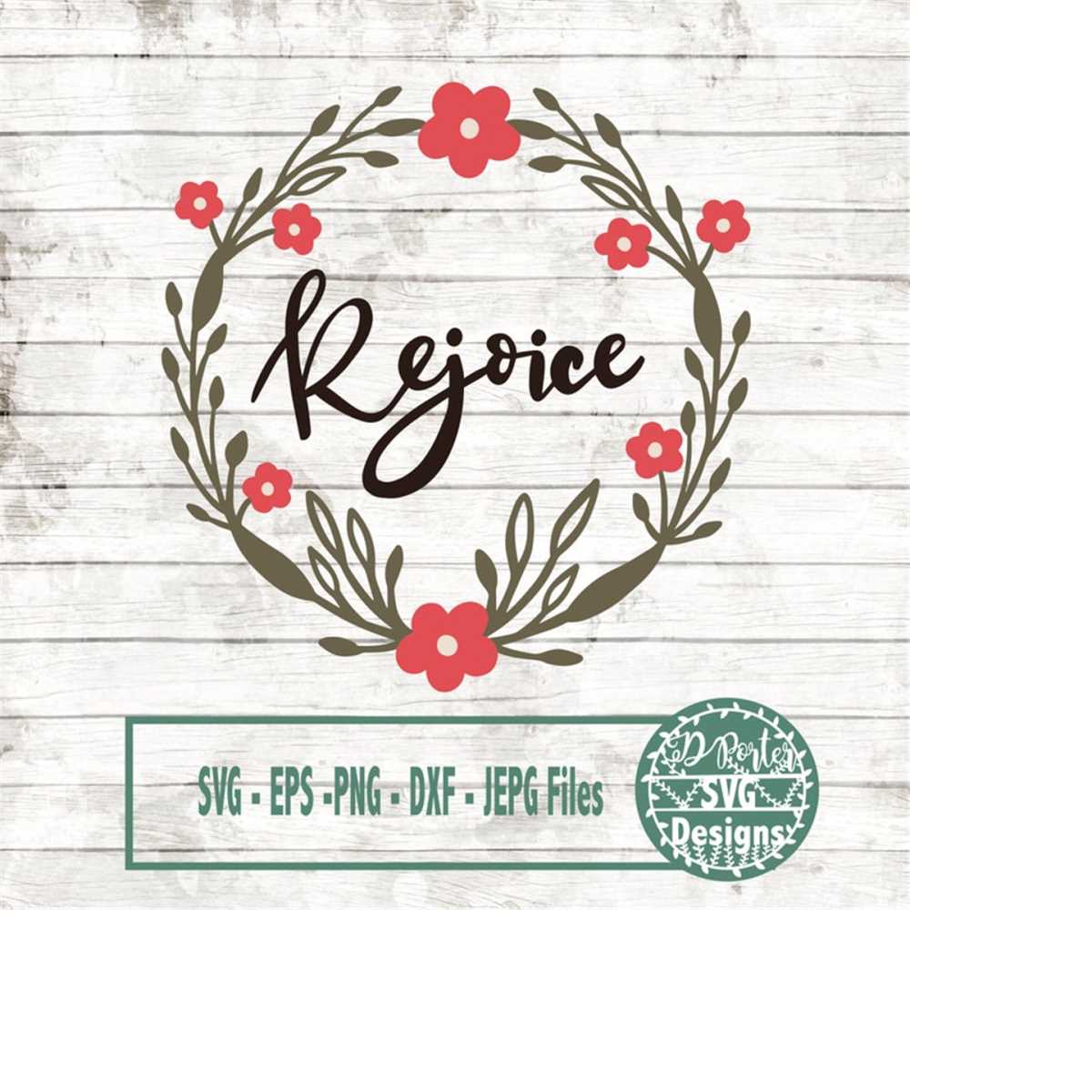 Rejoice SVG,PNG, EPS for silhouette cameo, cricut cutting ma | Inspire ...