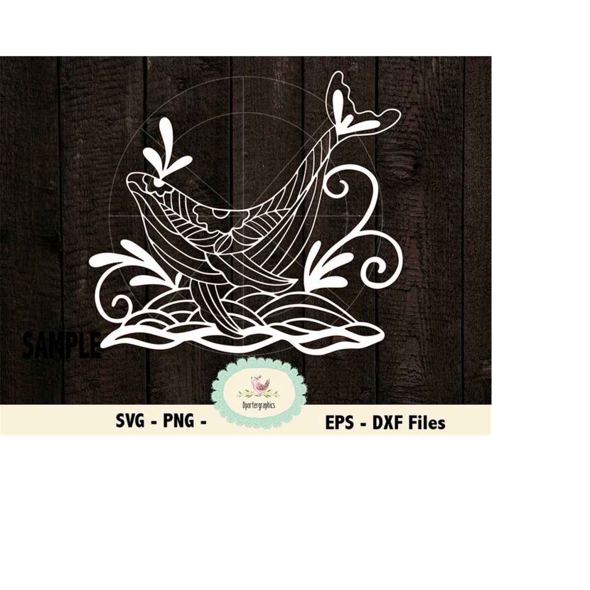 Whale paper cut SVG, Cameo cricut cut file, whale template, | Inspire ...