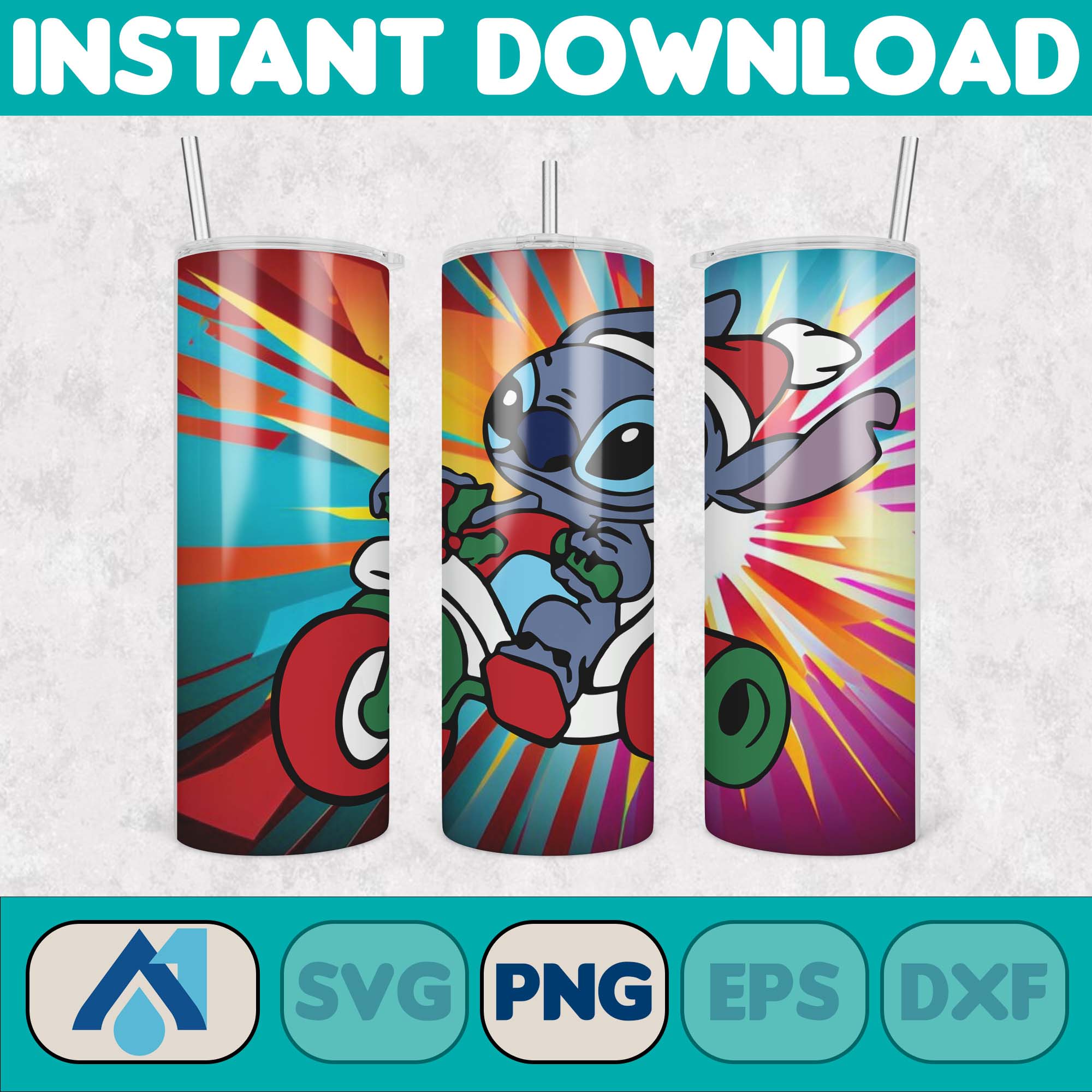 Christmas Stitch Tumbler Wrap, Stitch Sublimation Designs, 2 - Inspire ...