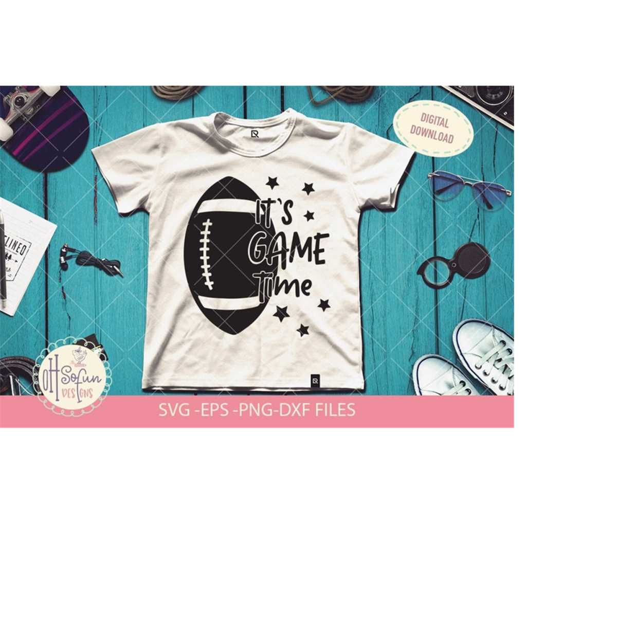 It's game time | SVG cameo Cricut cut file | digital downloa | Inspire ...