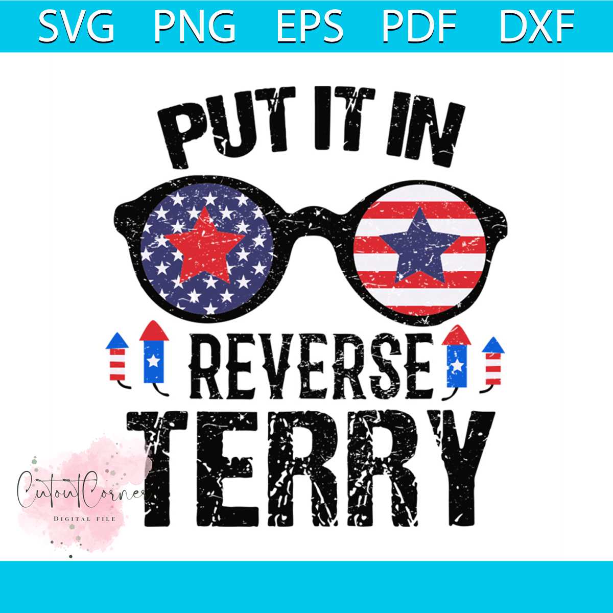 Put It In Reverse Terry Svg | Inspire Uplift