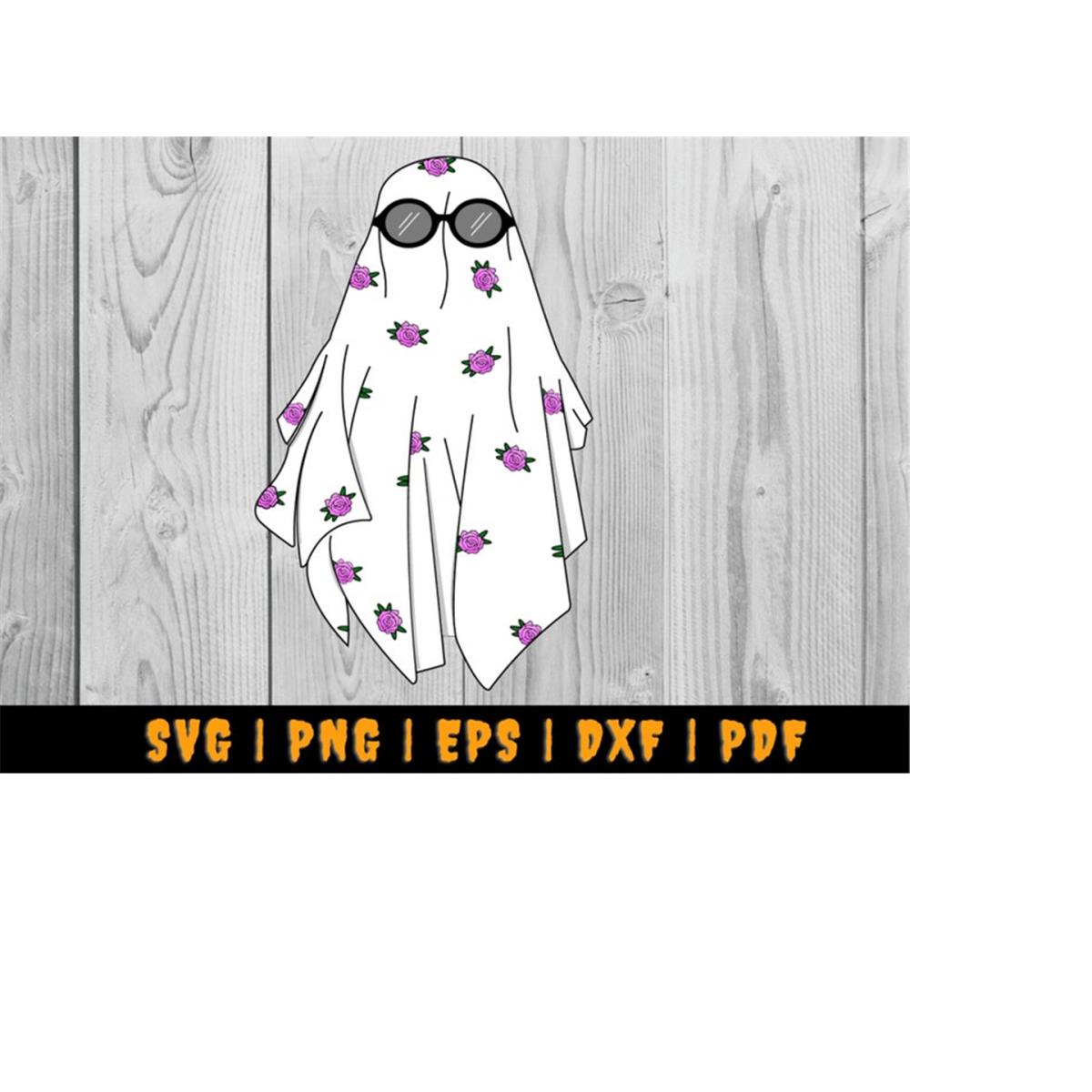Ghost svg, Girl Ghost Svg, Floral Ghost svg, Halloween Svg, - Inspire ...