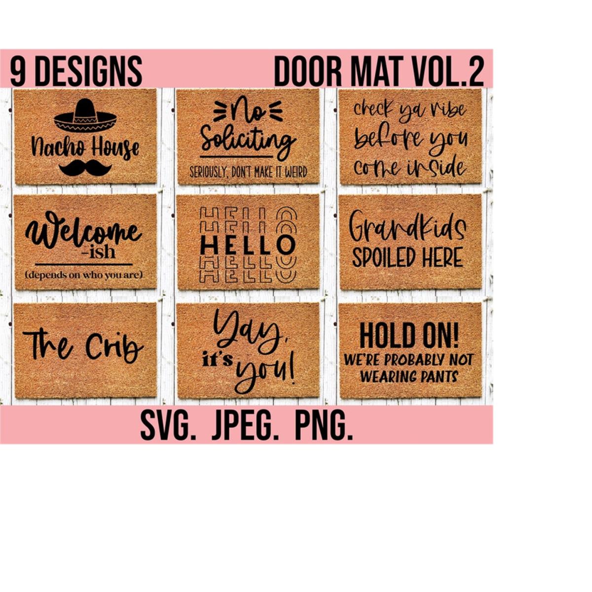 Doormat SVG Bundle - Greetings Doormat svg png - Cricut File | Inspire ...