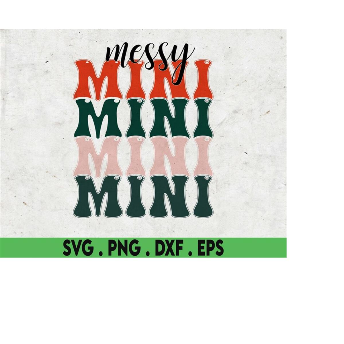 Retro Messy Mini Svg, Mama Mini SVG, Retro Svg, Groovy Svg, | Inspire ...