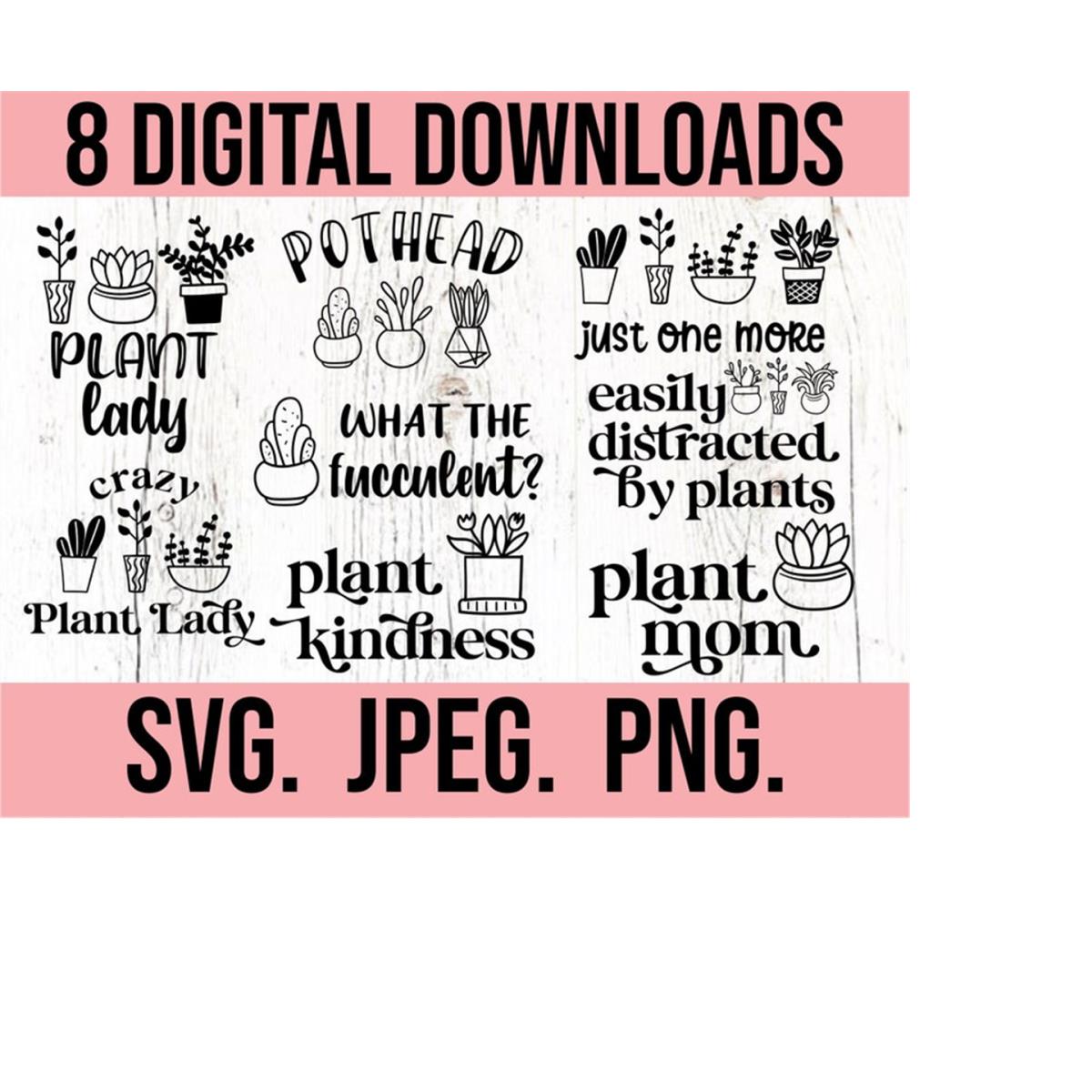 Plant SVG Bundle - Plant Mom SVG - Cricut Cut File - Instant | Inspire ...