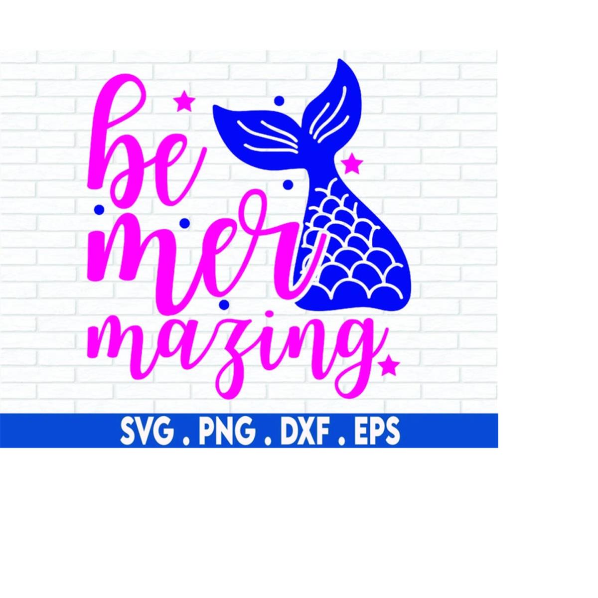 Be Mermazing SVG, Mermaid Quotes, Png, Svg Files For Cricut, - Inspire ...