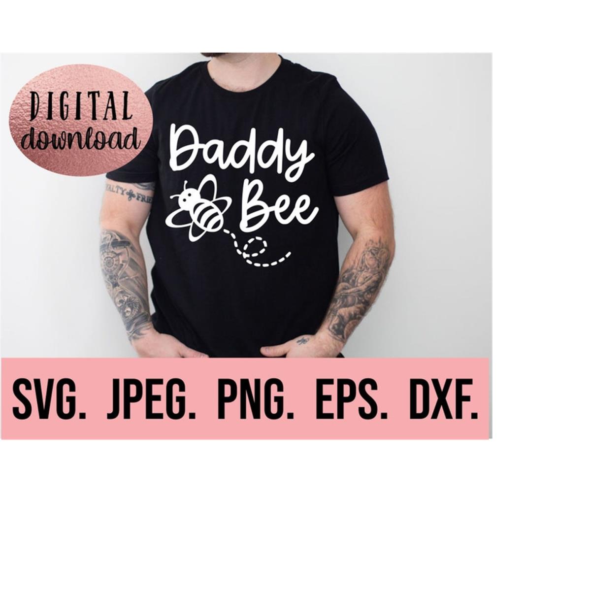 Daddy Bee SVG - Birthday Bee SVG - 1st Birthday Shirt - Digi | Inspire ...