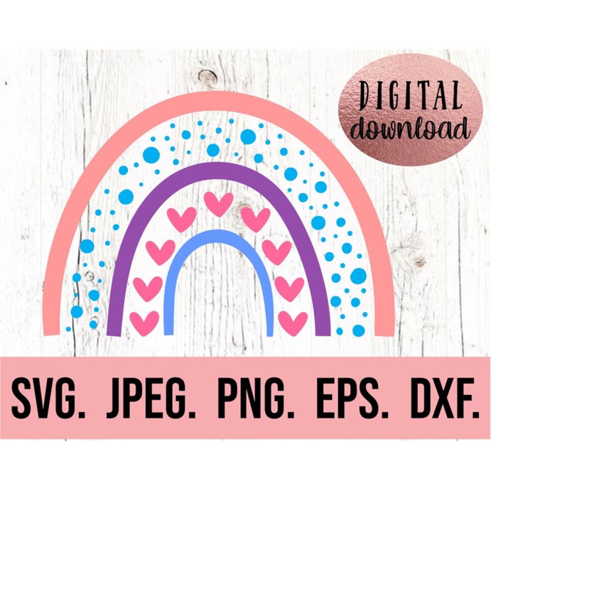 Rainbow Clipart SVG - Rainbow SVG png - Digital Download - B - Inspire ...