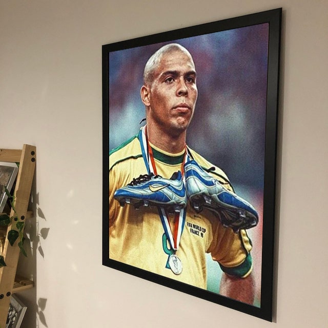 Ronaldo Nazario Poster, Soccer Poster, Sports Poster, NoFram | Inspire ...