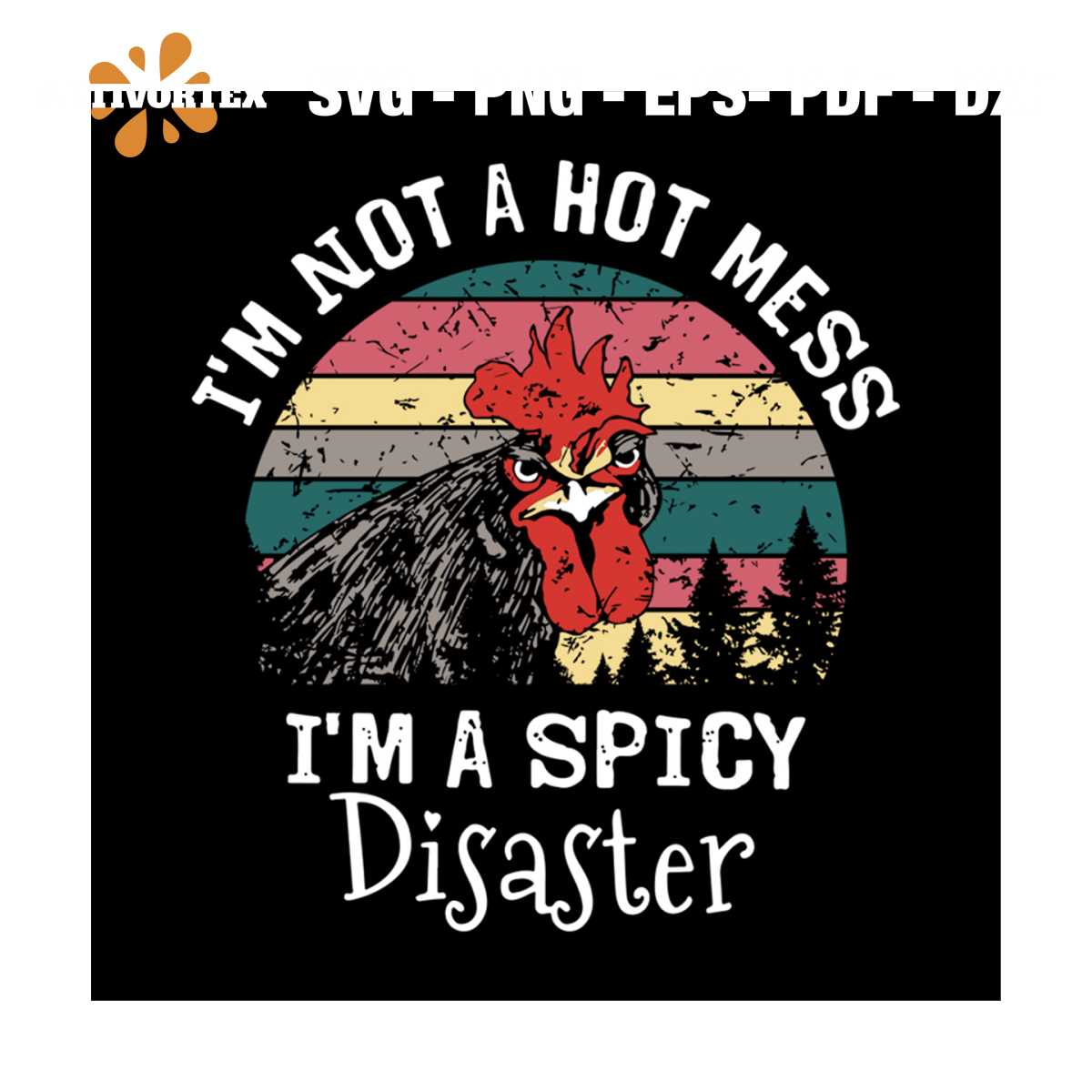 I'm not a hot mess i'm a spicy disaster svg | Inspire Uplift