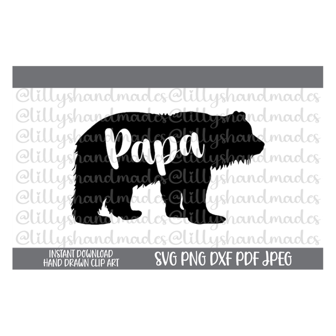 Papa Bear Svg, Papa Bear Png, Papa Svg, Papa Png, Papa Bear | Inspire ...