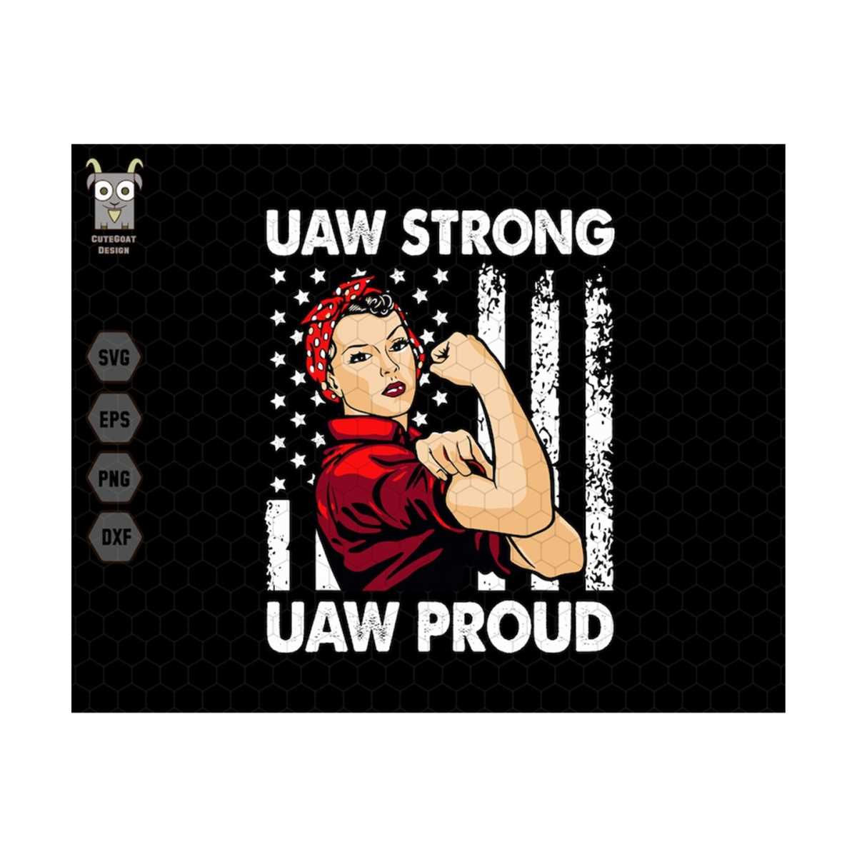 UAW Strong UAW Proud, Laborer Worker Svg, UAW Strike Svg, Ua | Inspire ...