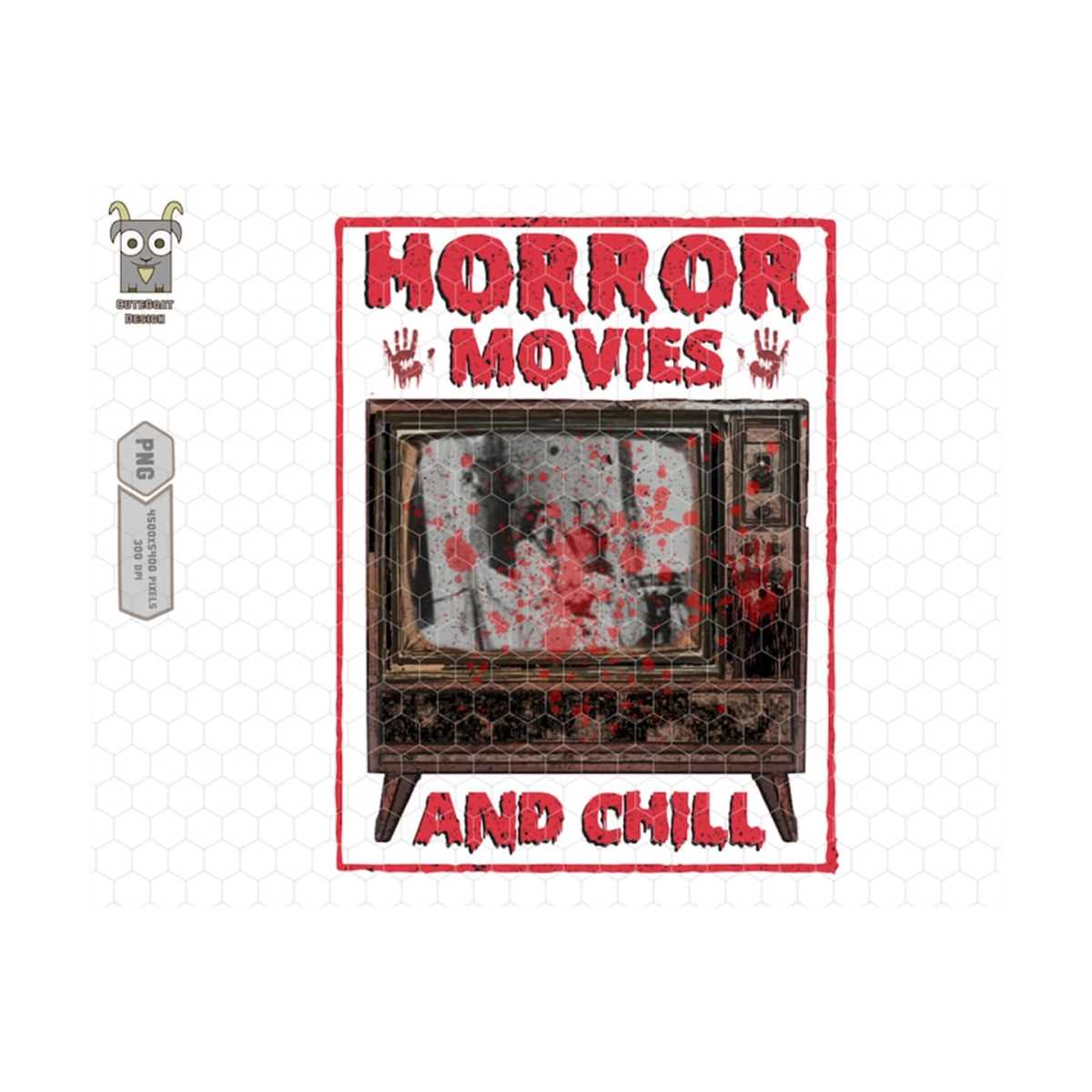 Horror Movies and Chill Png, Halloween Png, Spooky Vibes Png | Inspire ...