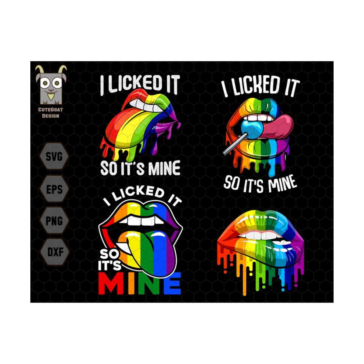 I Licked It So It's Mine Svg Bundle, LGBT Svg Bundle, I Lick | Inspire ...