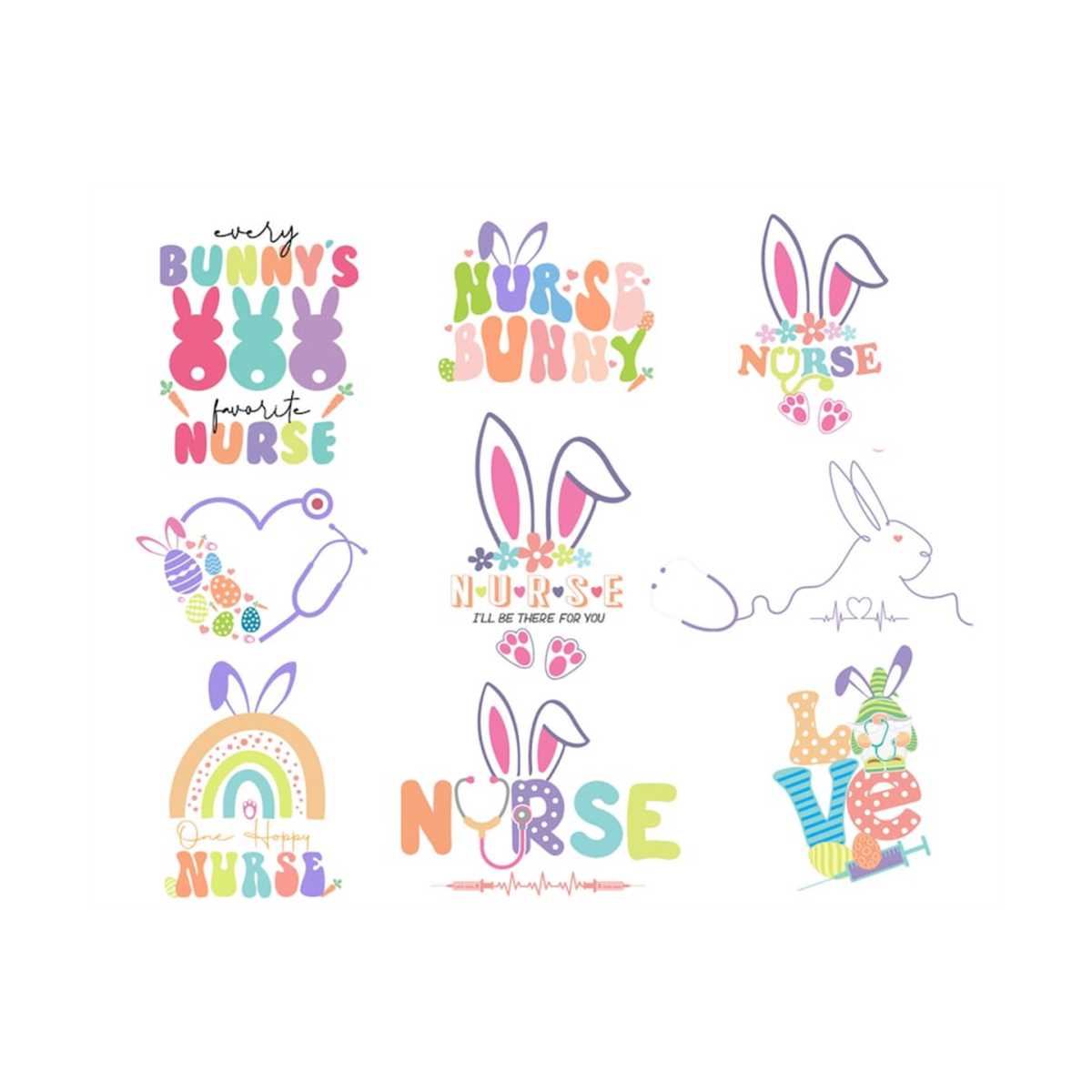 Easter Nurse Png Bundle, Hoppy Nurse Png, Easter Bunny Png, - Inspire ...
