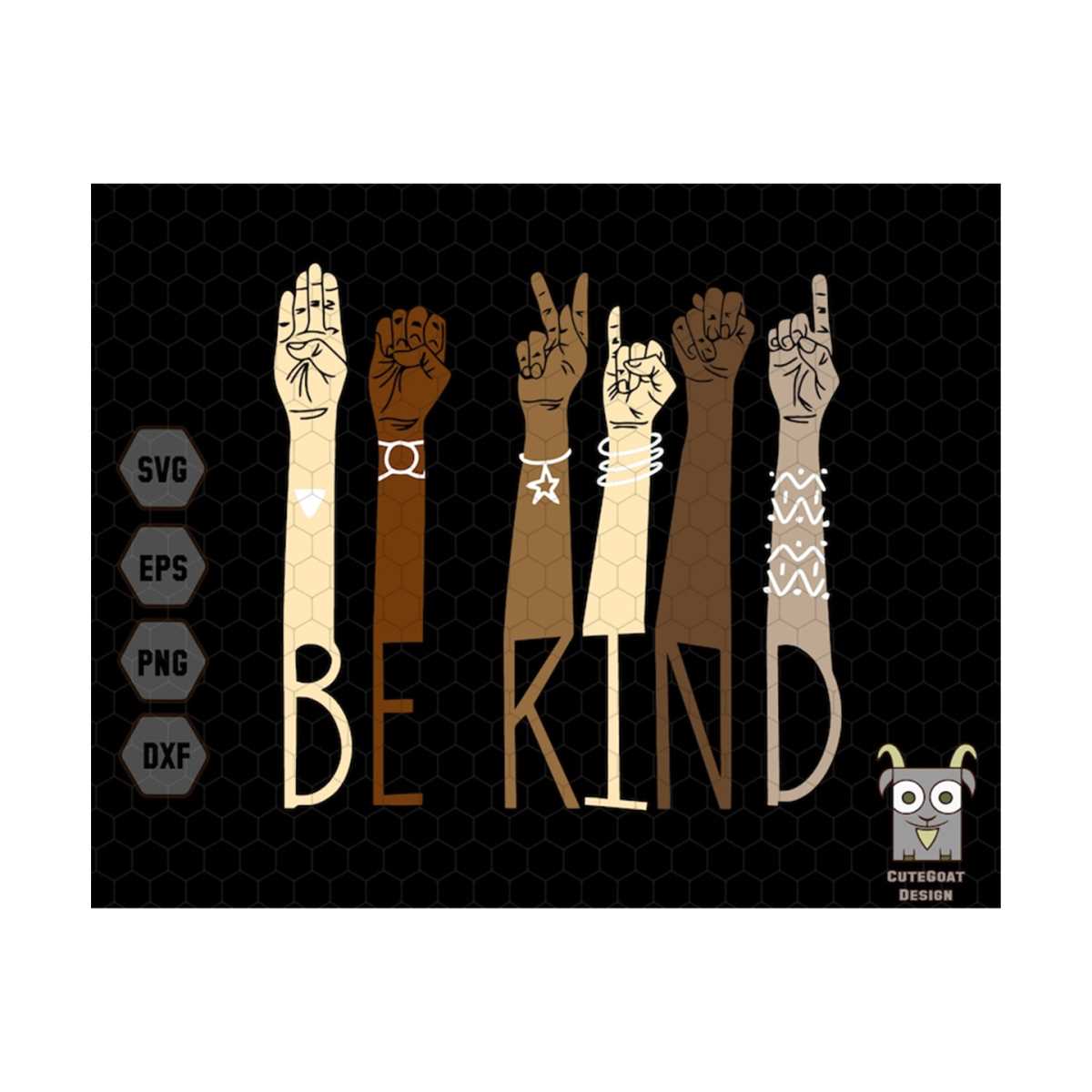 Be Kind Sign Language Svg, Black Lives matter Svg, Black Que | Inspire ...