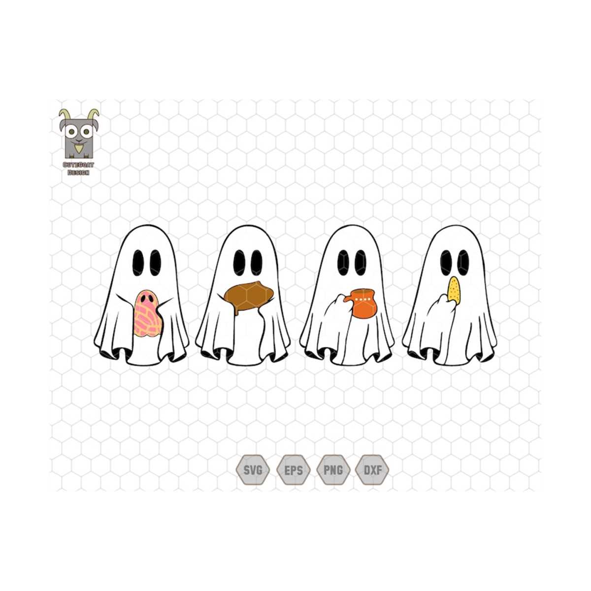 Halloween Mexican Svg, Conchas Ghost Svg, Dia De Muertos Svg | Inspire ...