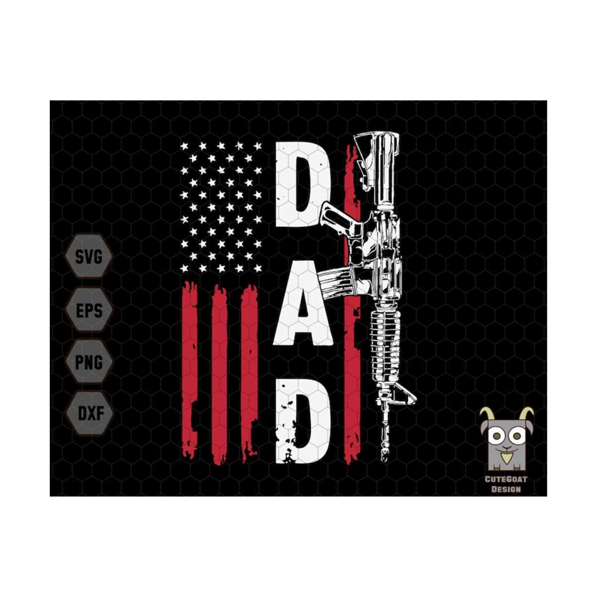 Brave Dad Svg, American Flag Svg, Hero Dad Svg, American Dad | Inspire ...