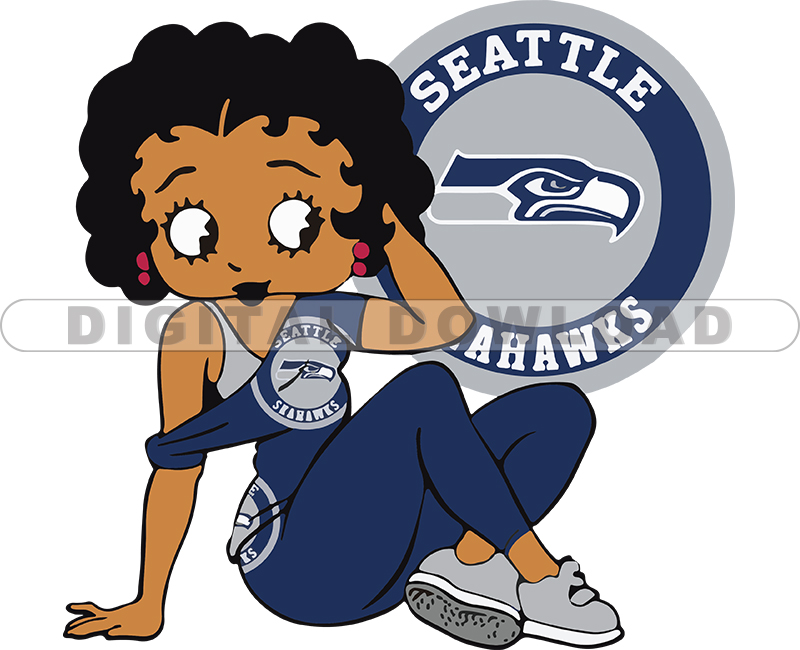 Seattle Seahawks Betty Boop Svg, NFL Svg, Girl Sport Svg, Fo - Inspire ...