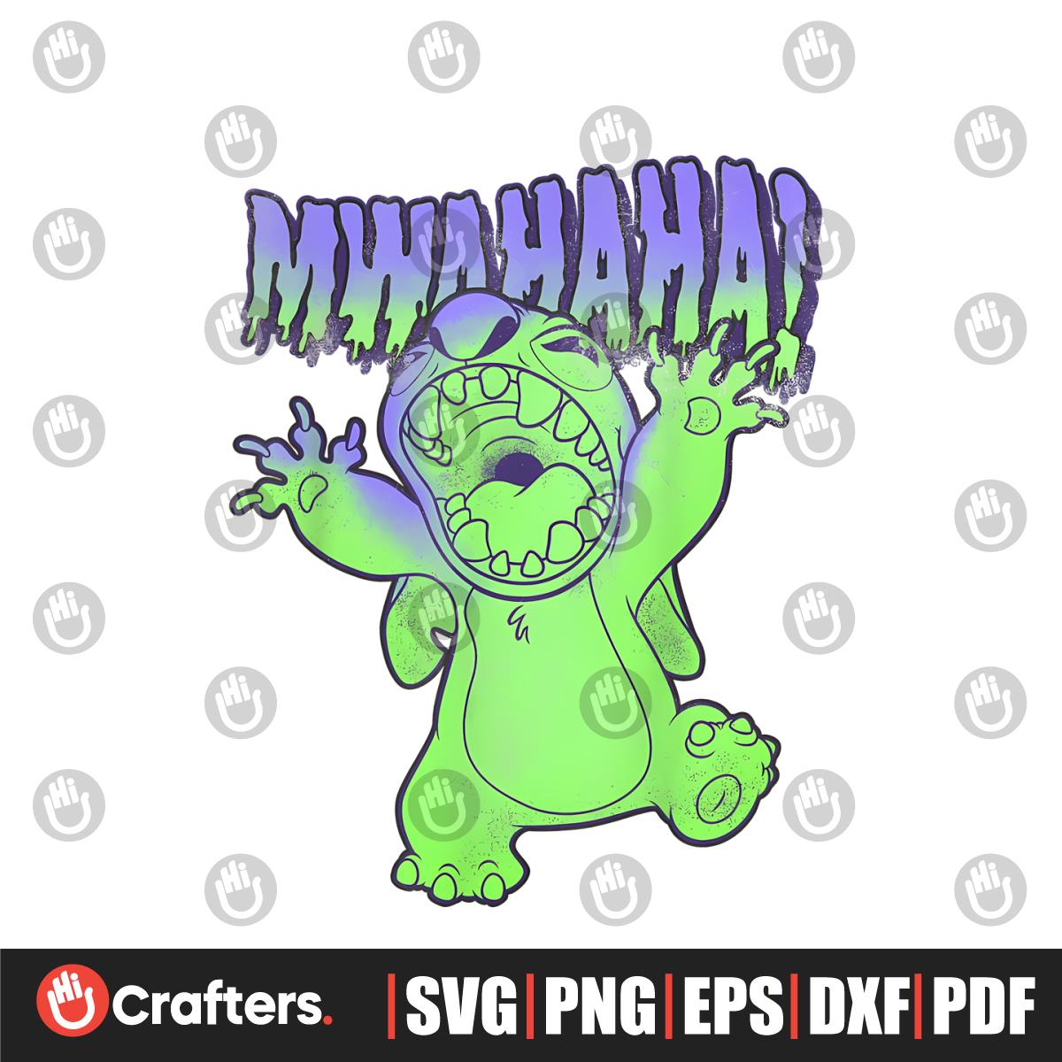 Funny Stitch Halloween Scream PNG Sublimation Download - Inspire Uplift