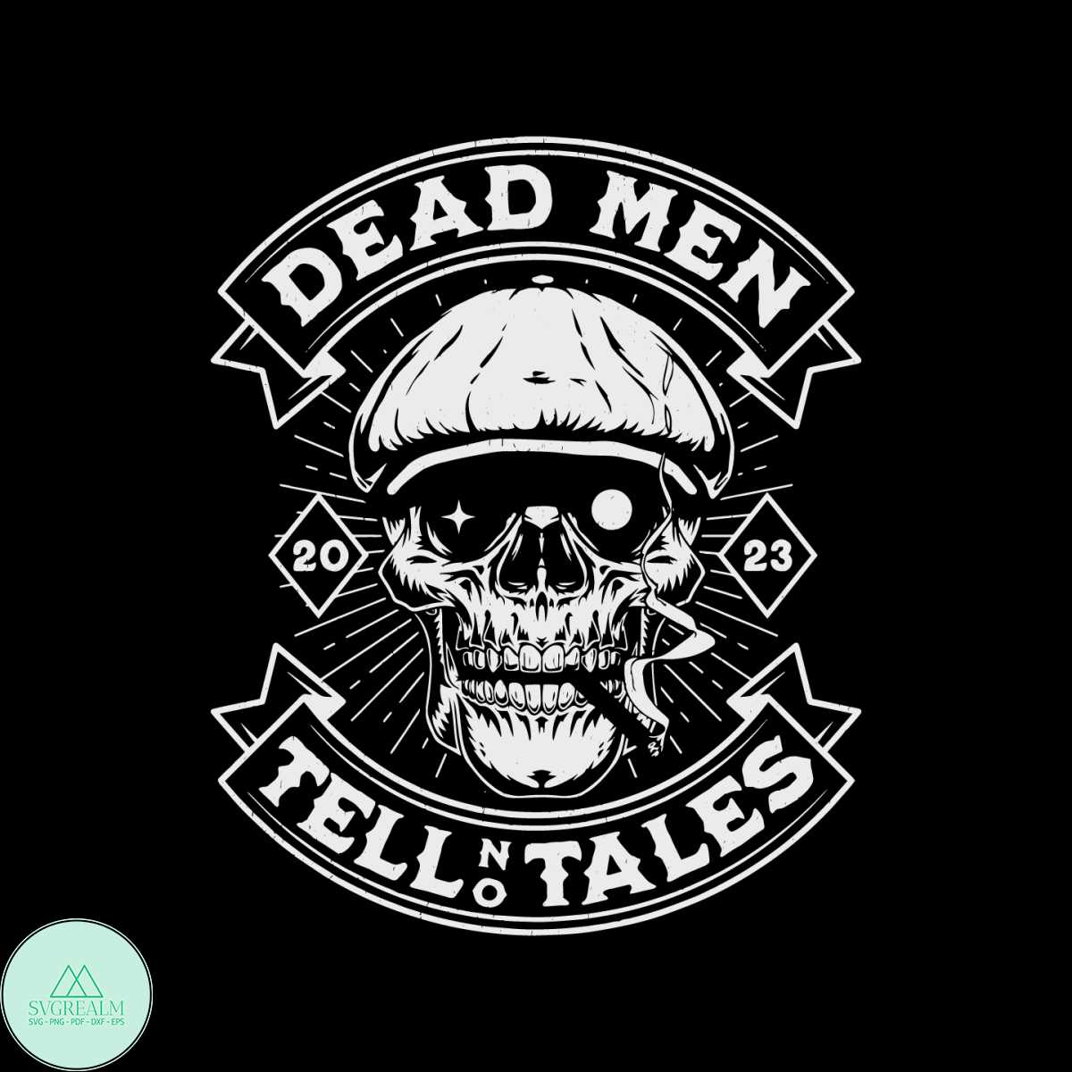 Dead Men Tell No Tales SVG Skeleton Skull SVG Digital File | Inspire Uplift