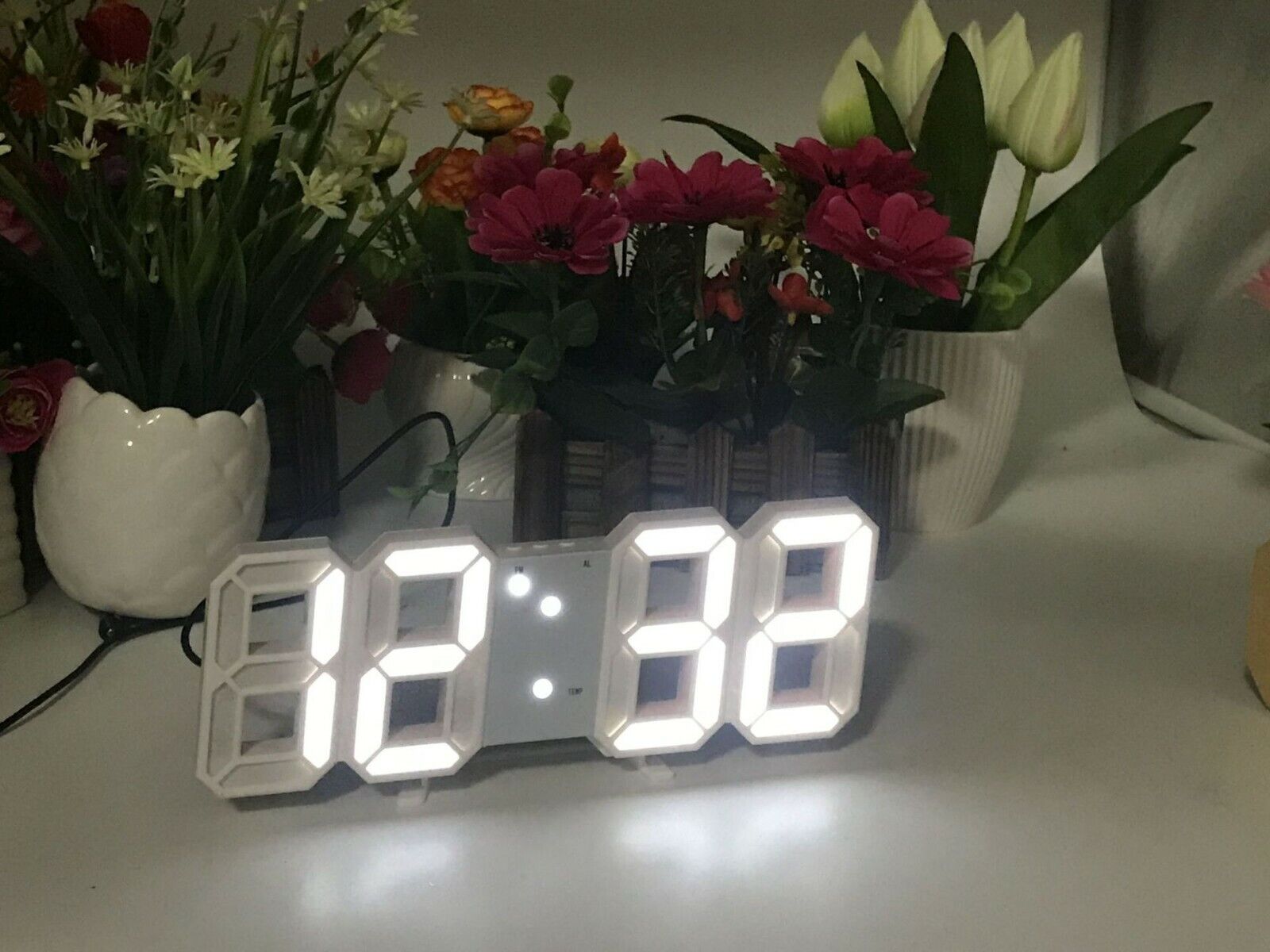 3D LED Digital Wall Desk Alarm Clock | Inspire Uplift