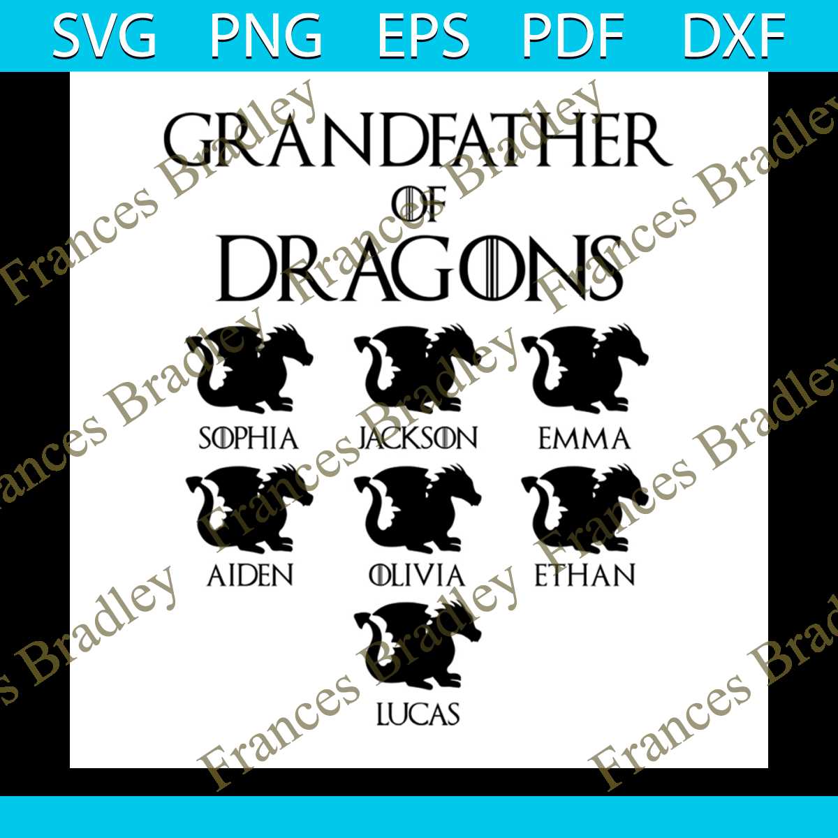 Grandpa of dragons, grandpa svg, grandpa gift, gift for gran - Inspire ...