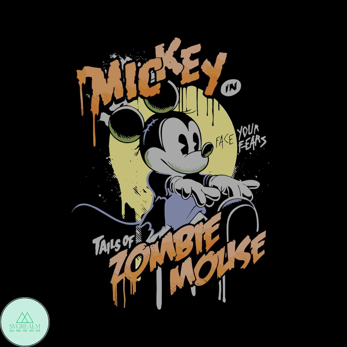 Vintage Mickey In Tales Of Zombie Mouse SVG Digital File | Inspire Uplift