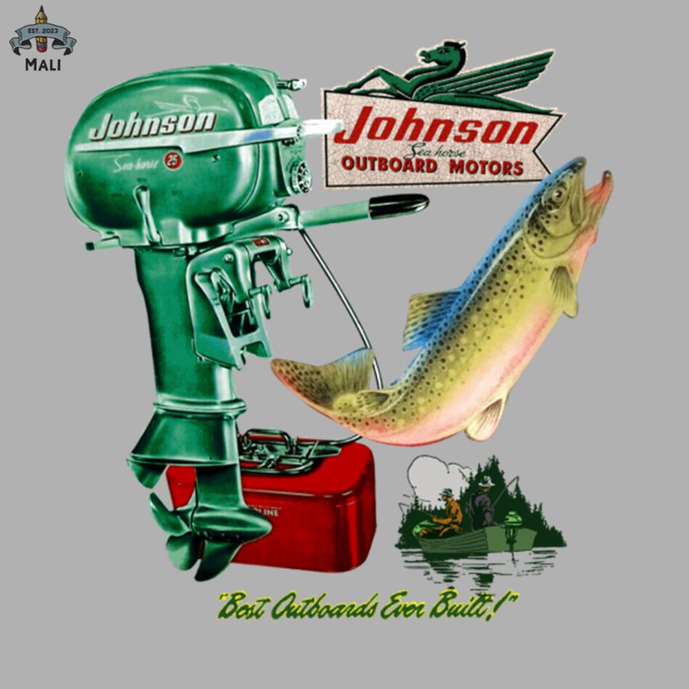 Johnson Vintage Outboard Motors Sublimation PNG Download | Inspire Uplift