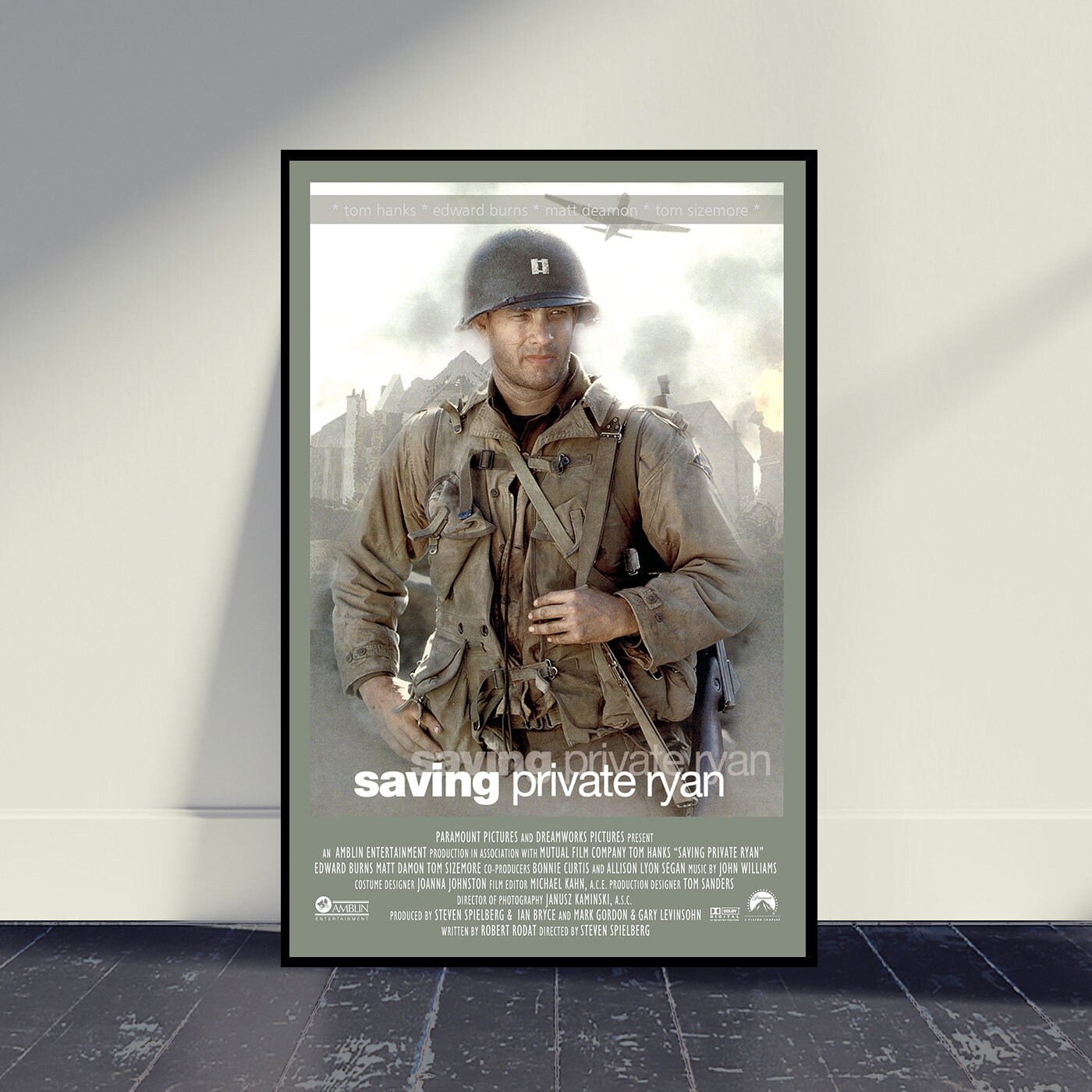 Saving Private Ryan Movie Poster Wall Art, Room Decor, Home - Inspire ...