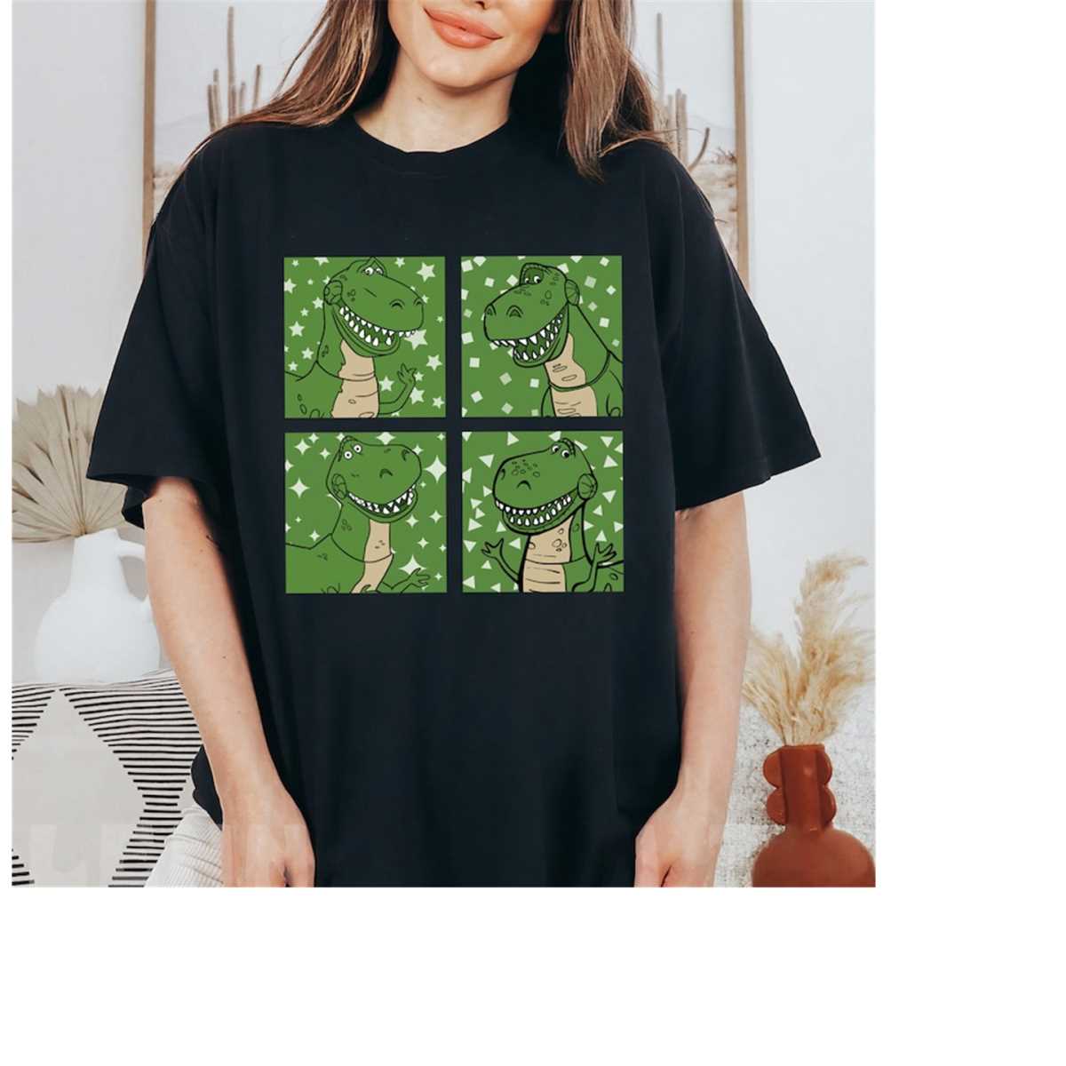 Disney Rex Portrait Boxes Shirt, Disney Toy Story T-Rex Mood - Inspire ...
