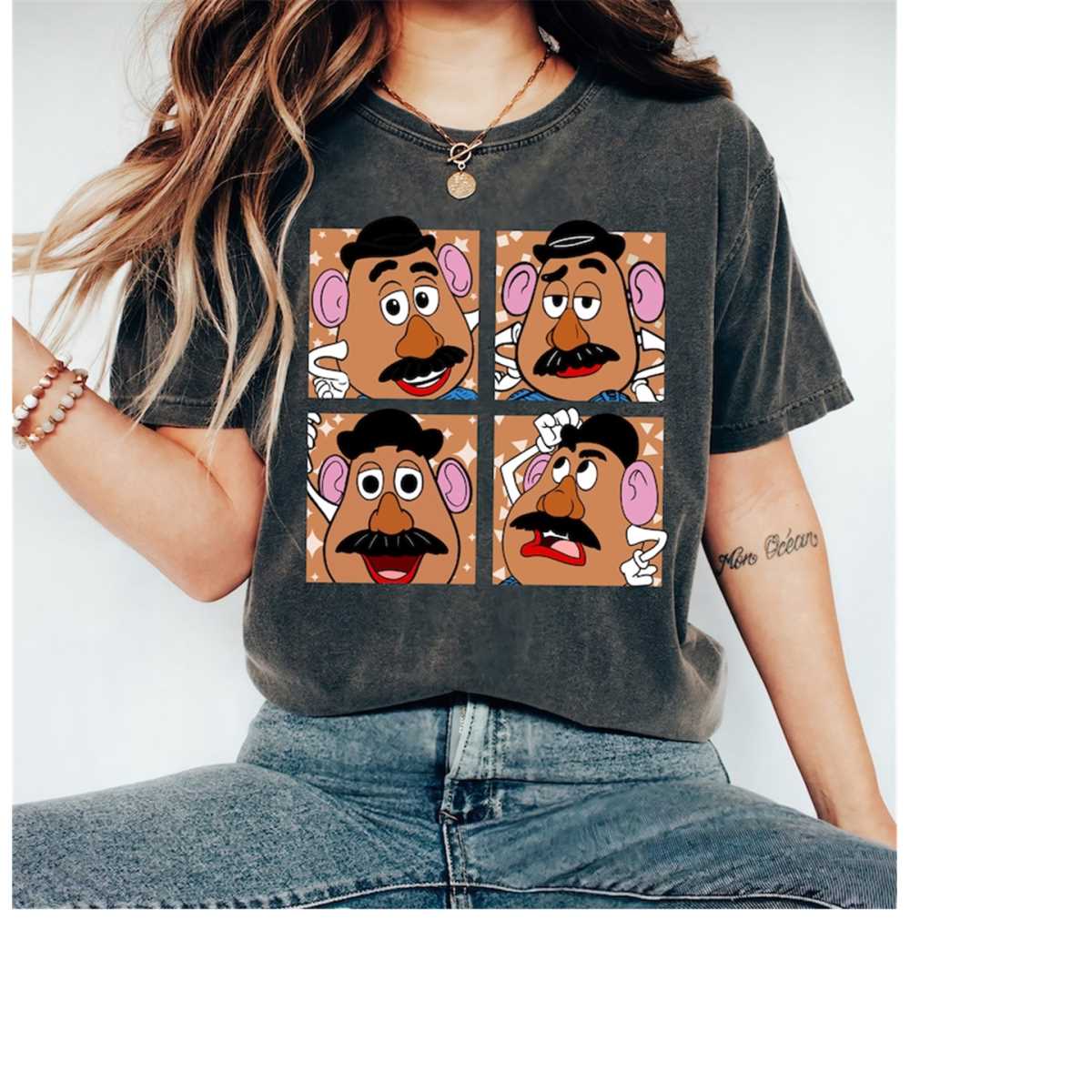 Disney Potato Head Portrait Boxes Shirt, Disney Toy Story Mr - Inspire ...
